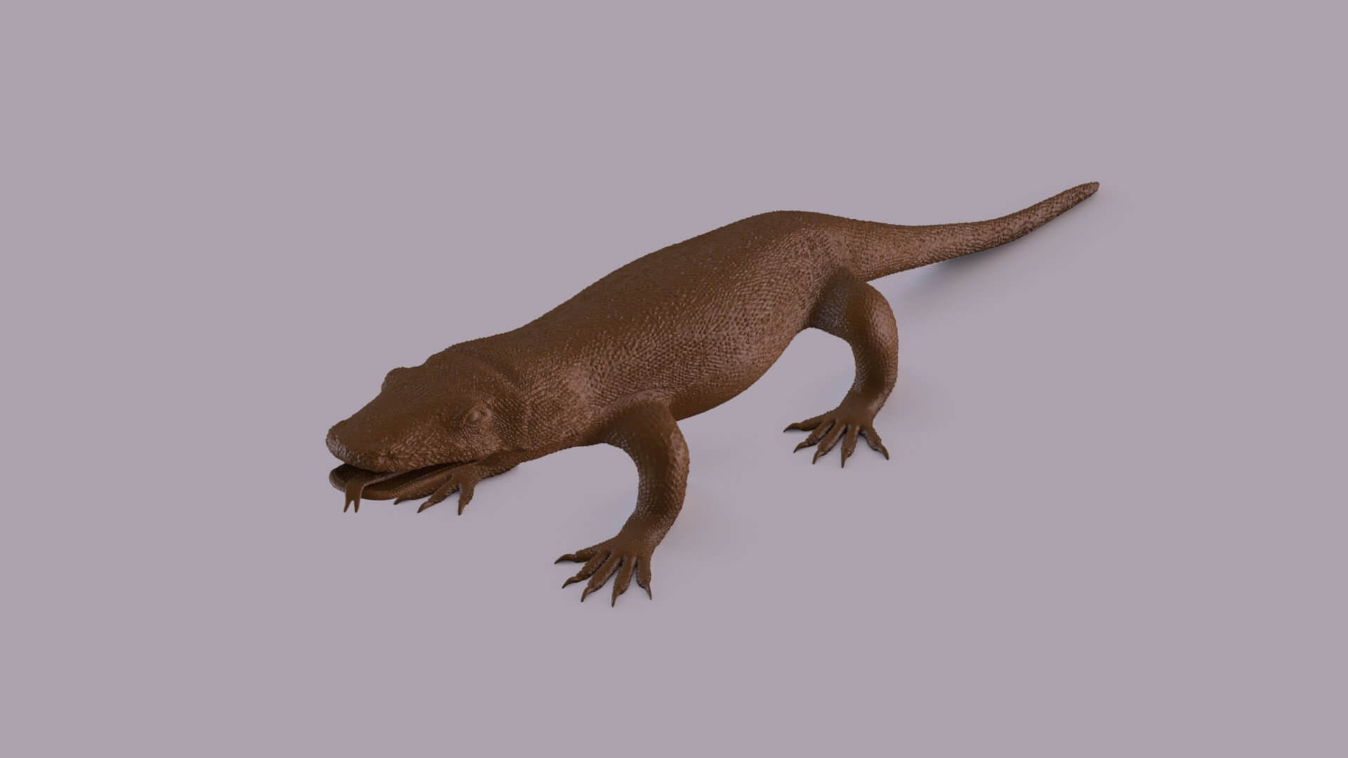 Komodo Dragon - 3D Model by rmilushev