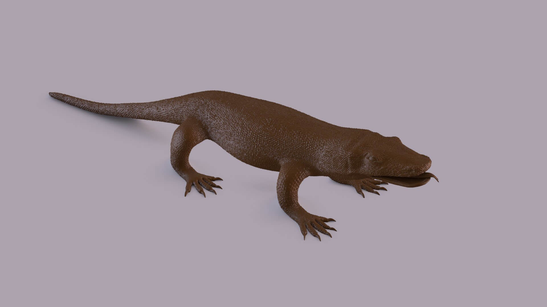 Komodo Dragon - 3D Model by rmilushev