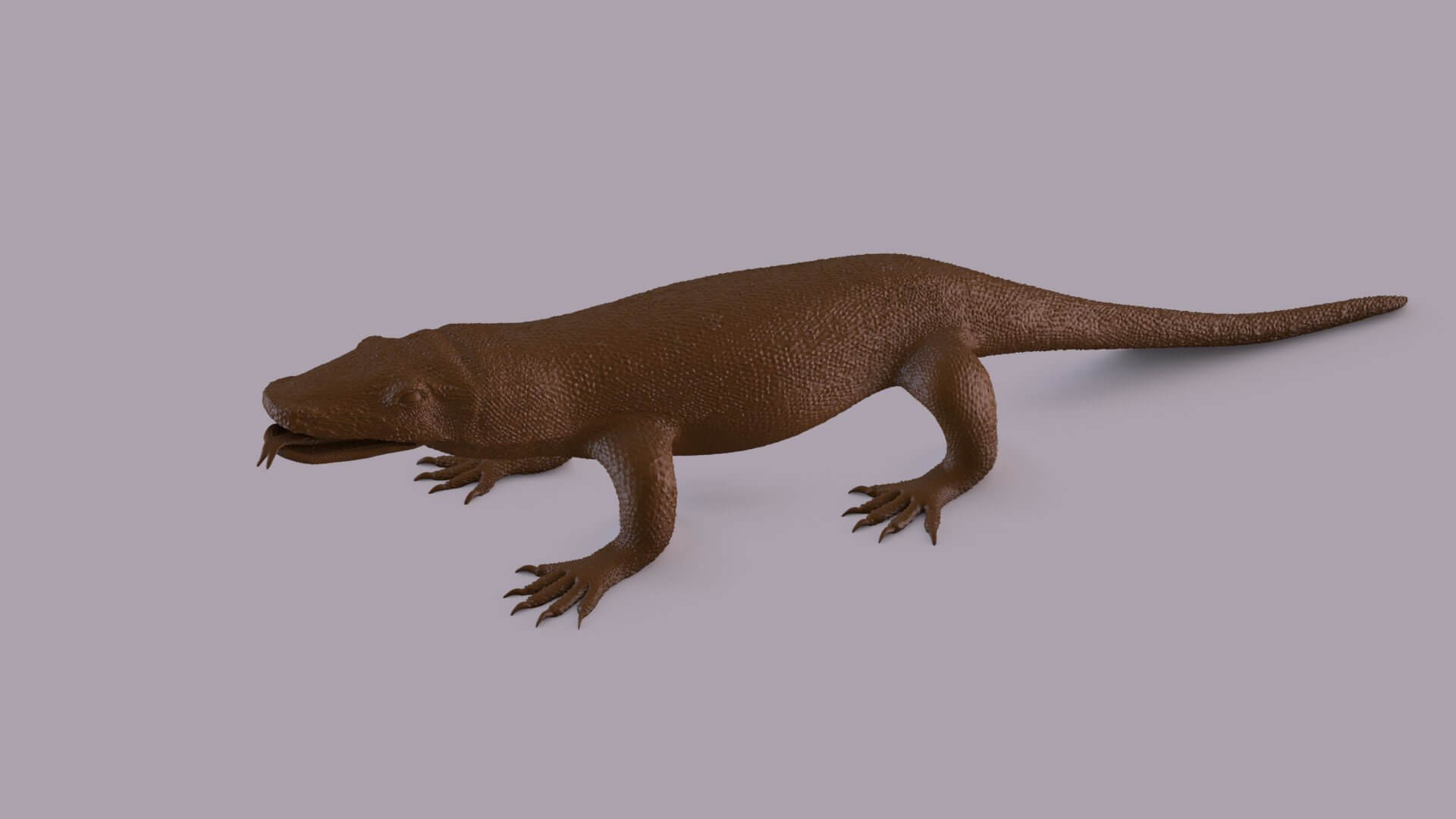 Komodo Dragon - 3D Model by rmilushev