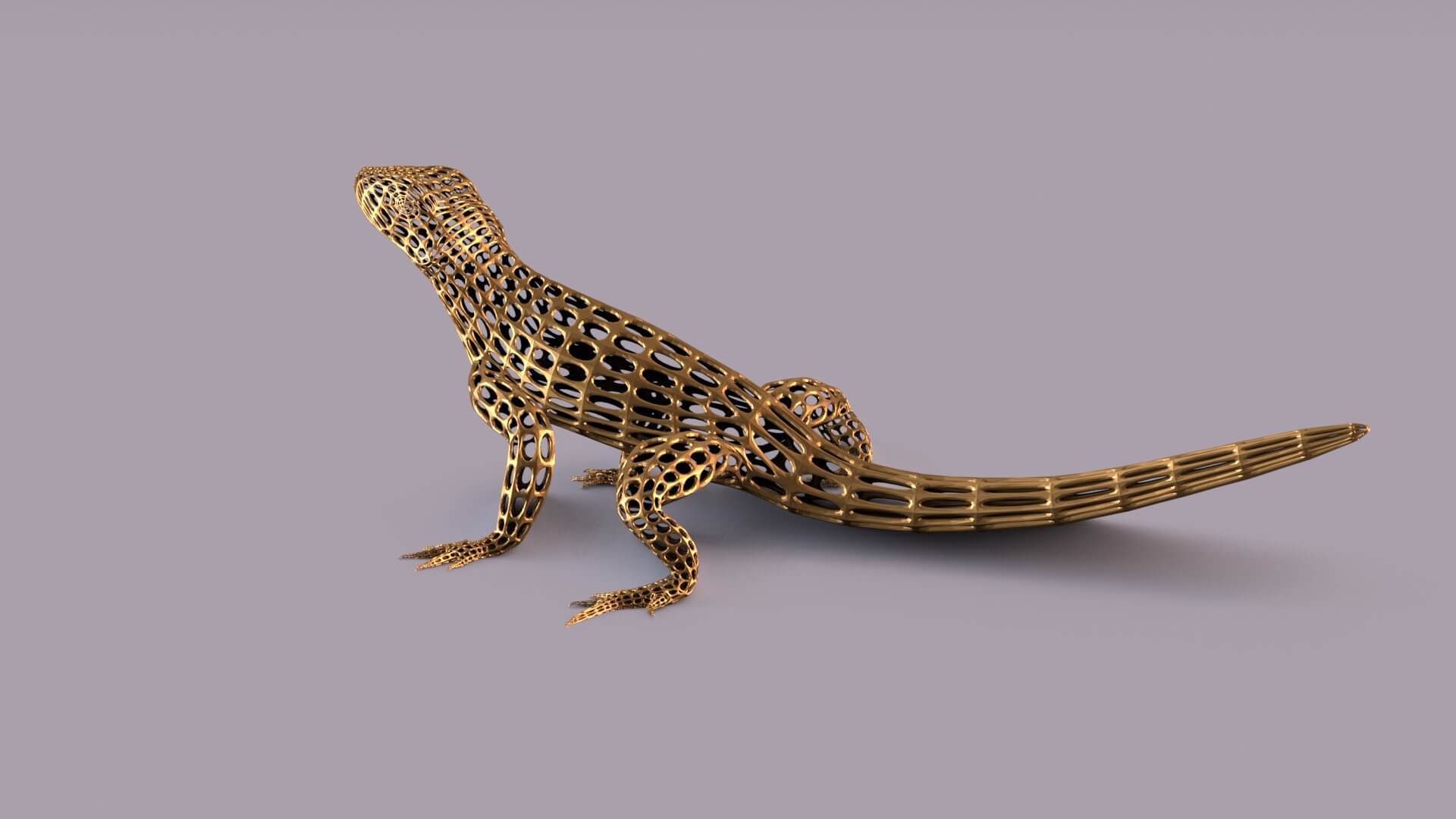 Lizard - 3D Model by rmilushev