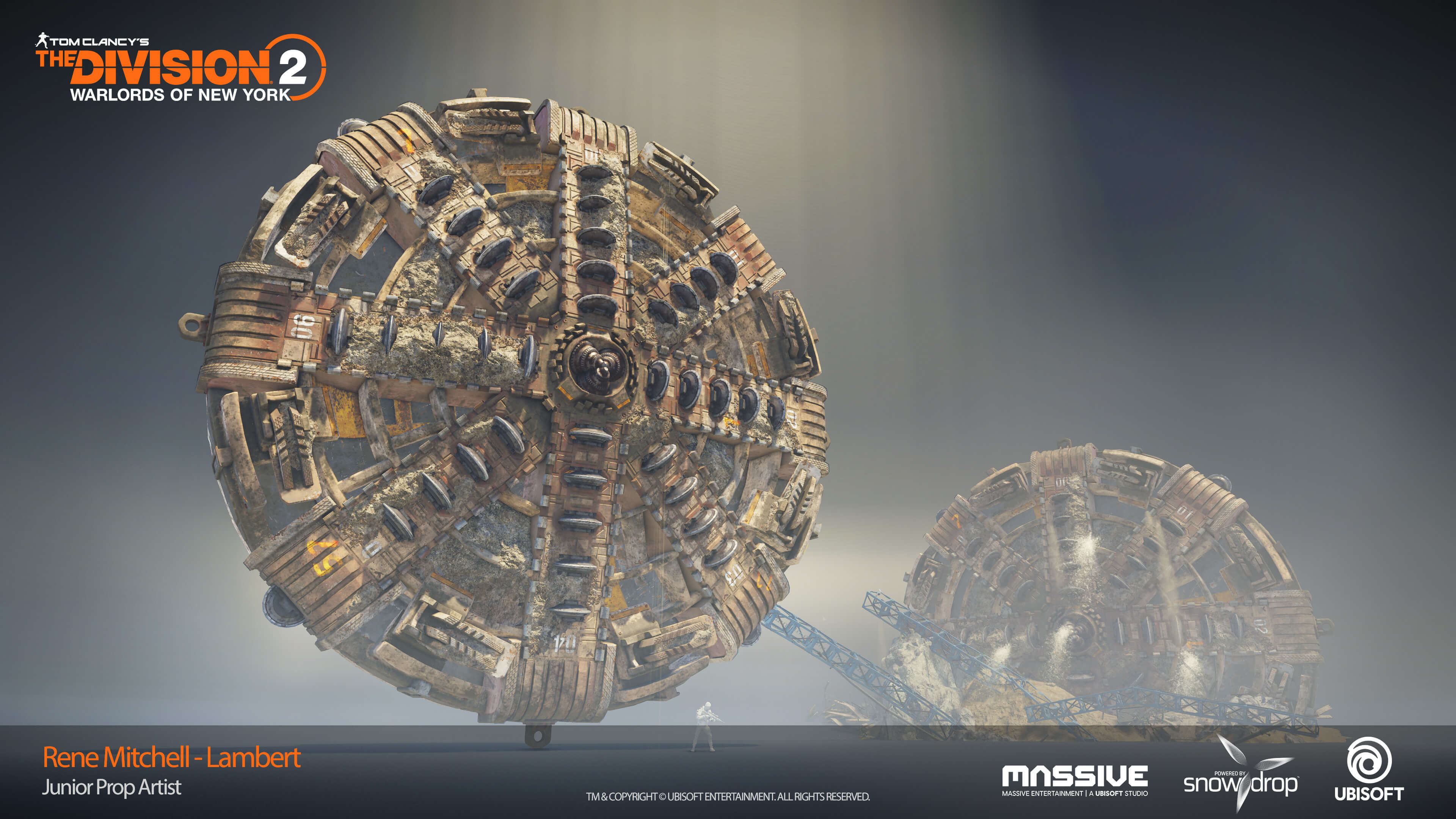 Division 2 Warlords of New York Drill Head 3D Render