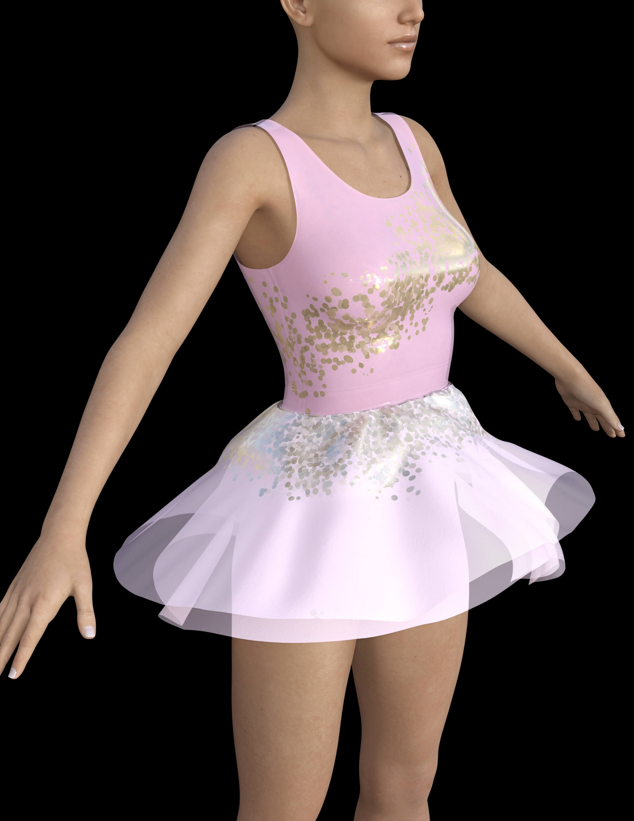 Ballerina Outfit for Genesis 8 Female - Free Daz Content by RN95