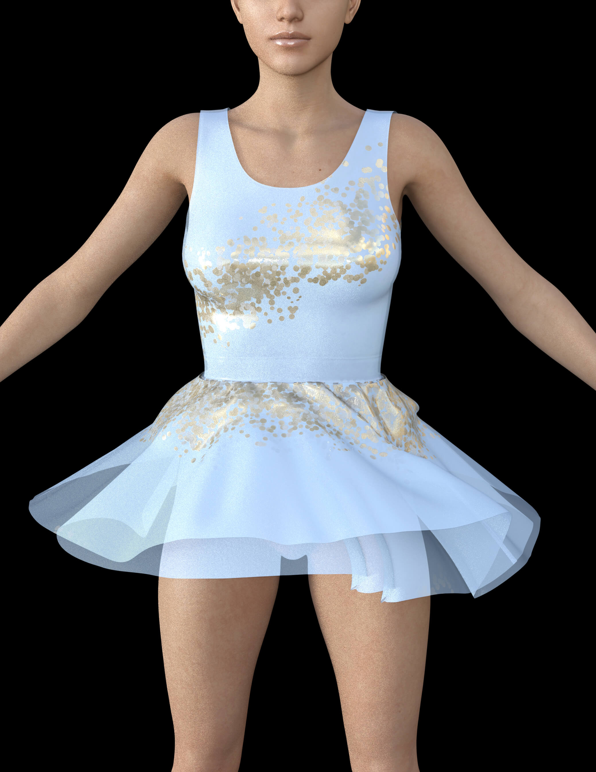 Ballerina Outfit for Genesis 8 Female - Free Daz Content by RN95