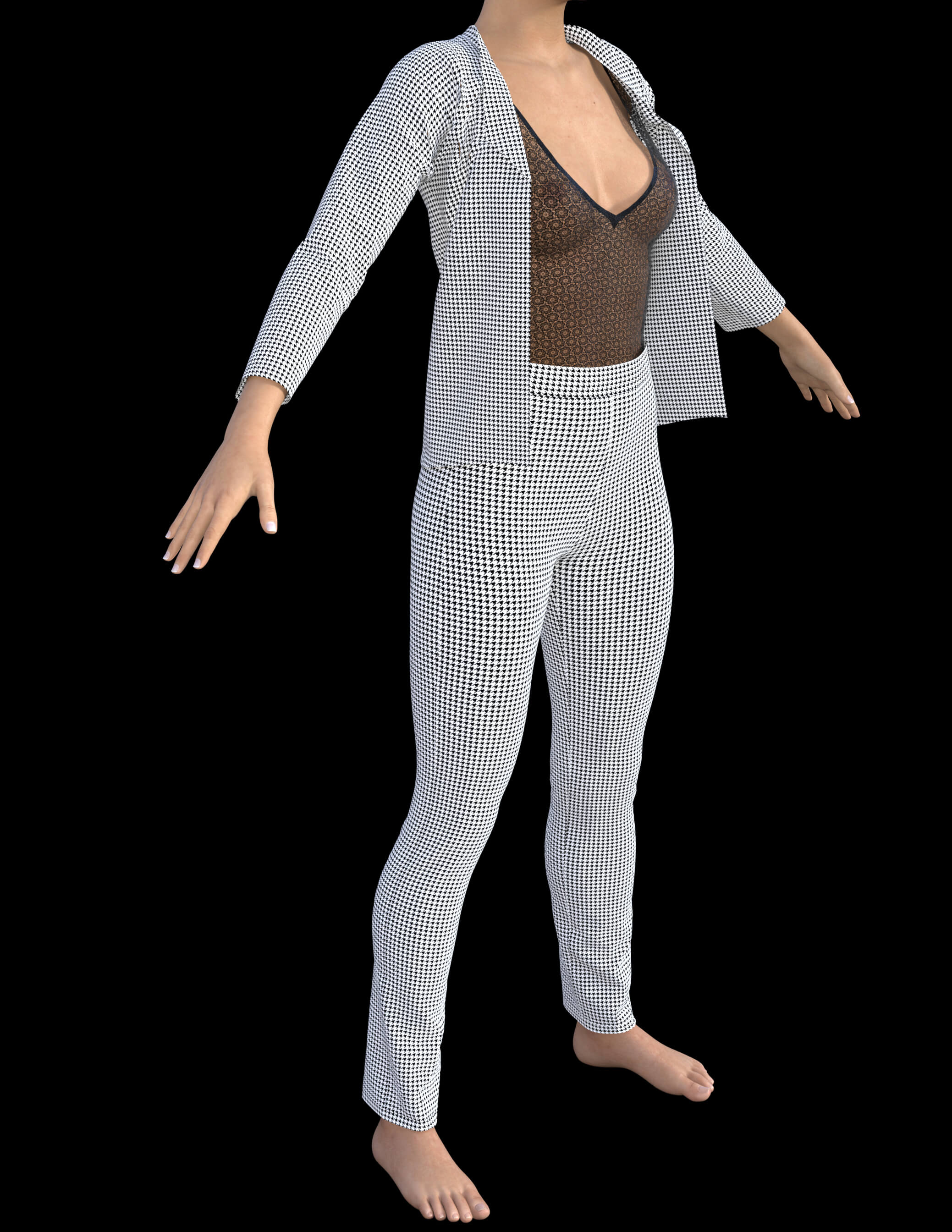 Business Suit With Sexy Top for Genesis 8 Female - Daz Content by RN95