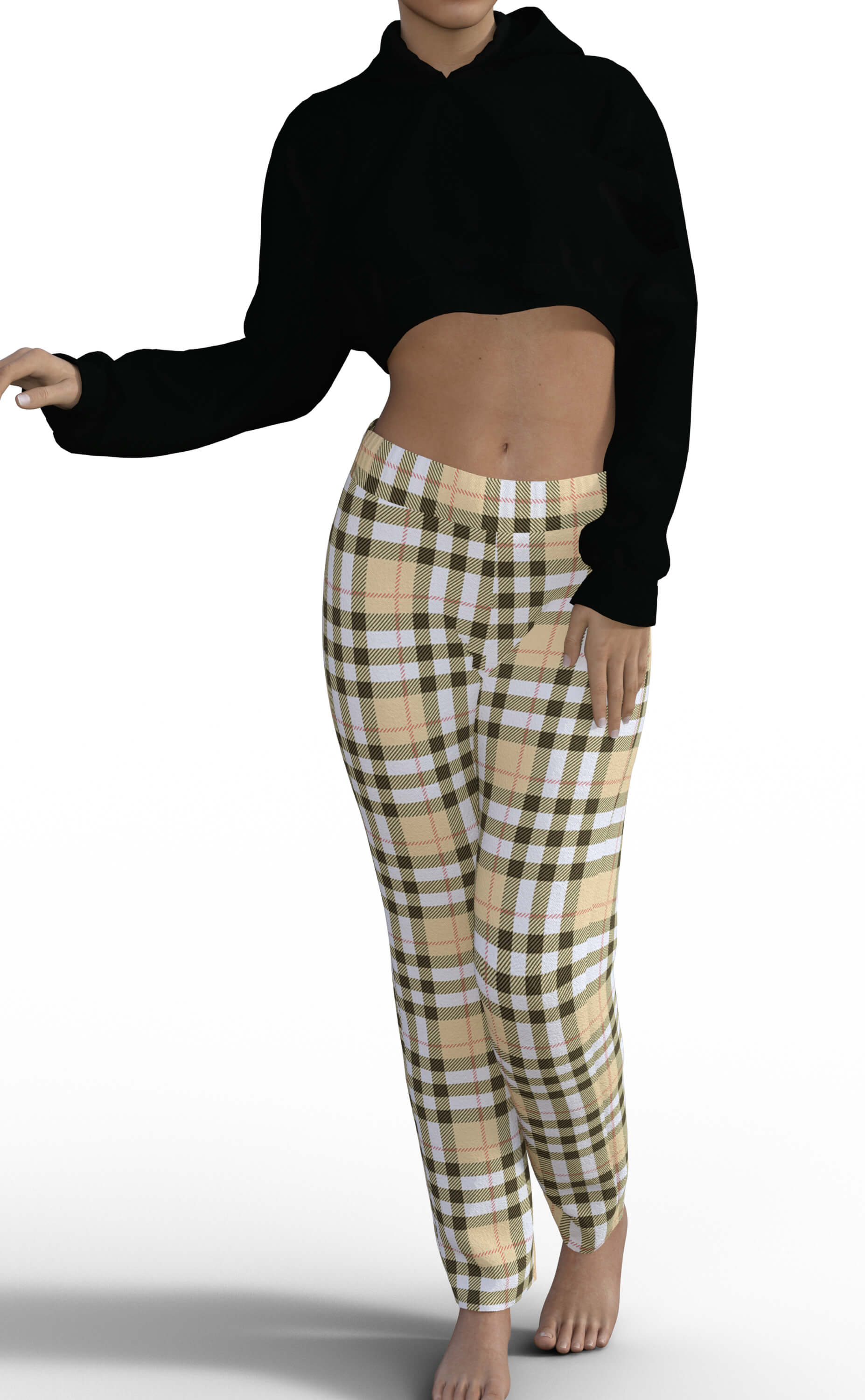 Cozzy Pants With Short Hoodie for Genesis 8 Female - Daz Content by RN95