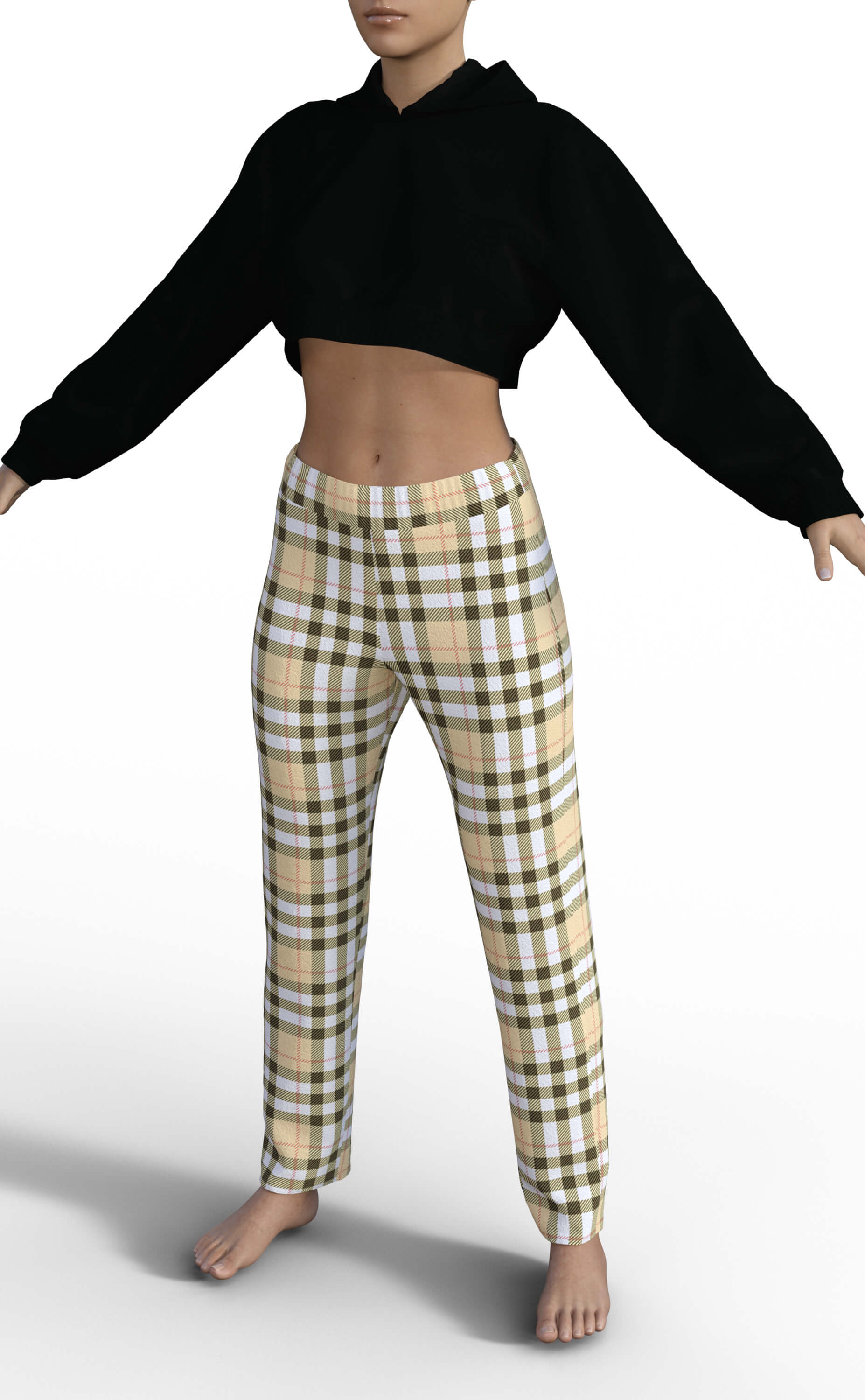 Cozzy Pants With Short Hoodie for Genesis 8 Female - Daz Content by RN95