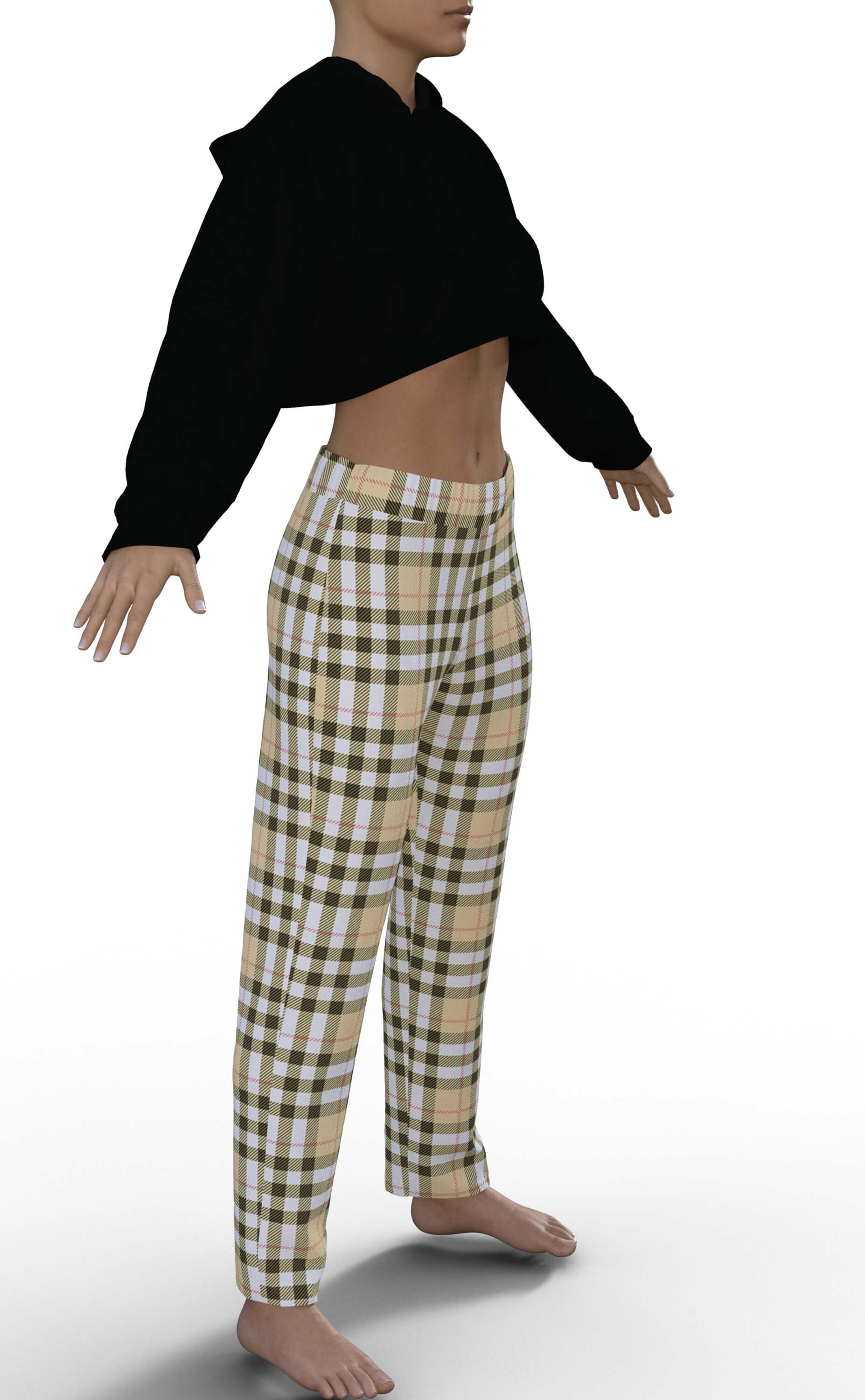 Cozzy Pants With Short Hoodie for Genesis 8 Female - Daz Content by RN95