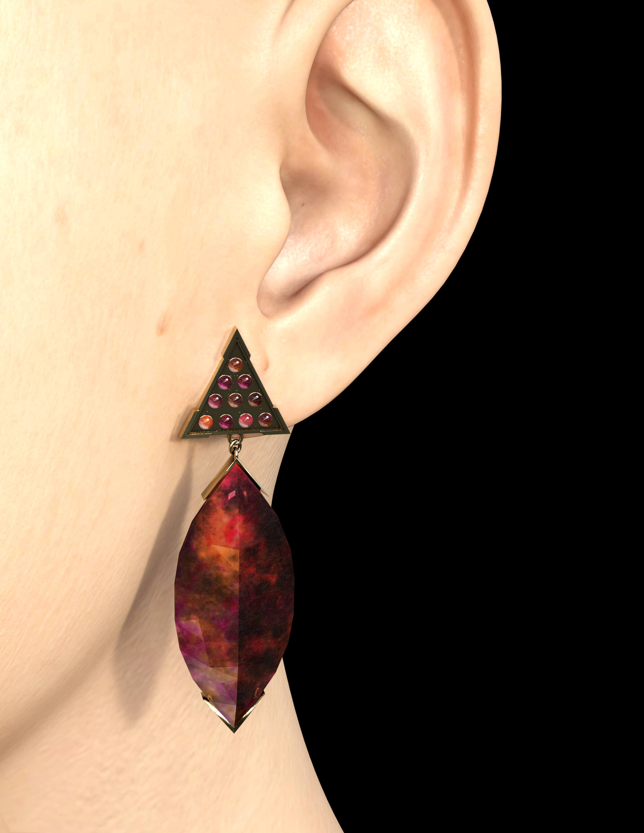 5 Earring Collection for Genesis 8 Female by RN95