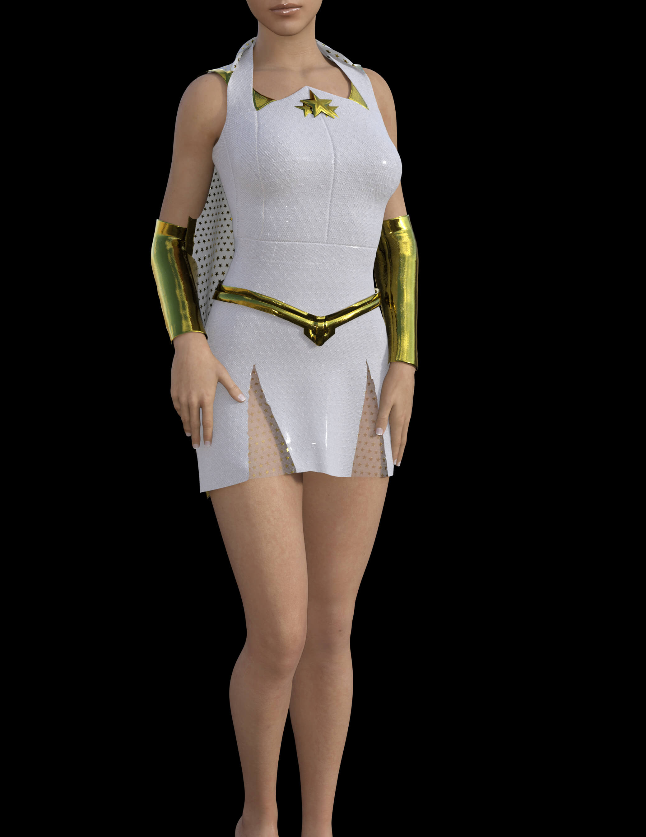 First Starlight Dress With Cape for Genesis 8 Female - Daz Content by RN95