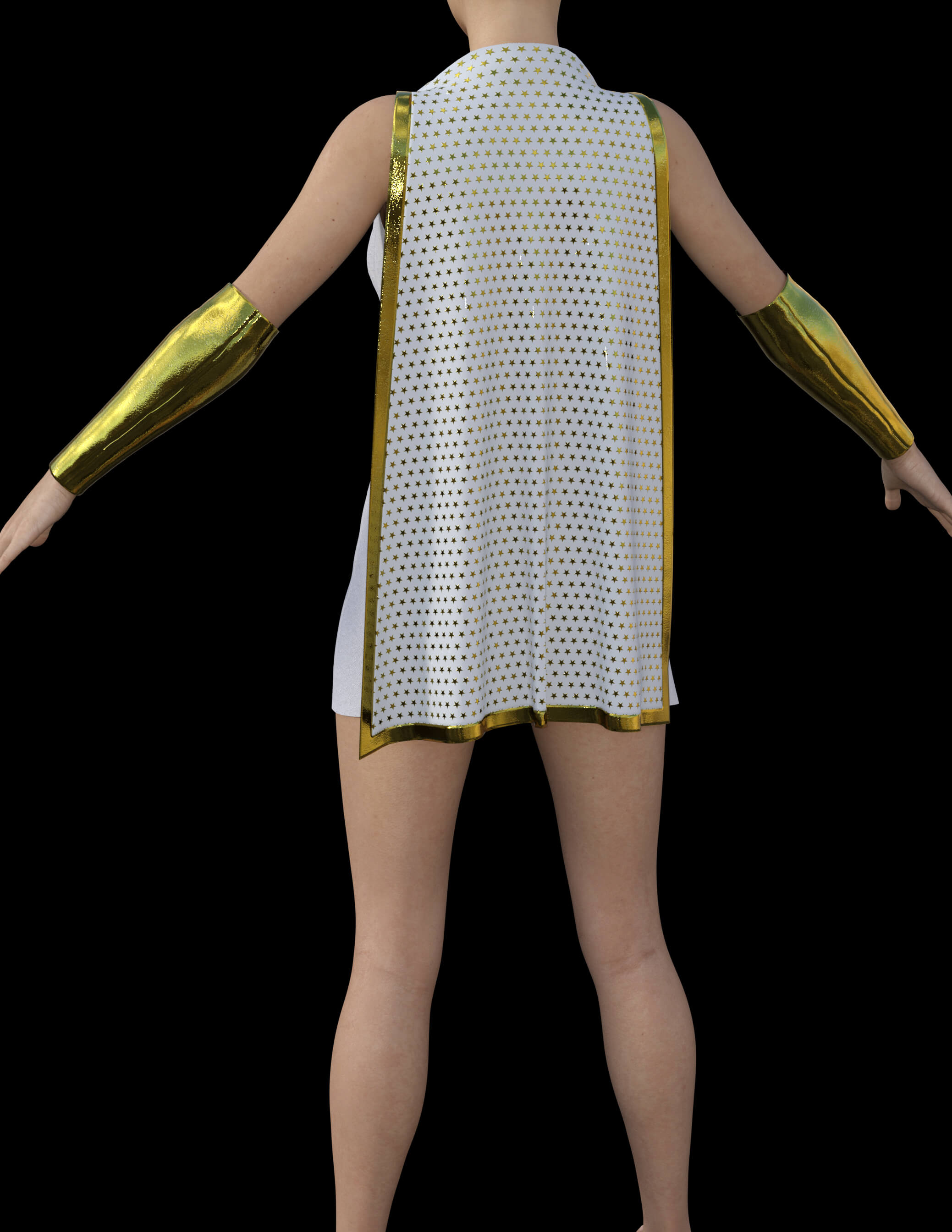 First Starlight Dress With Cape for Genesis 8 Female - Daz Content by RN95