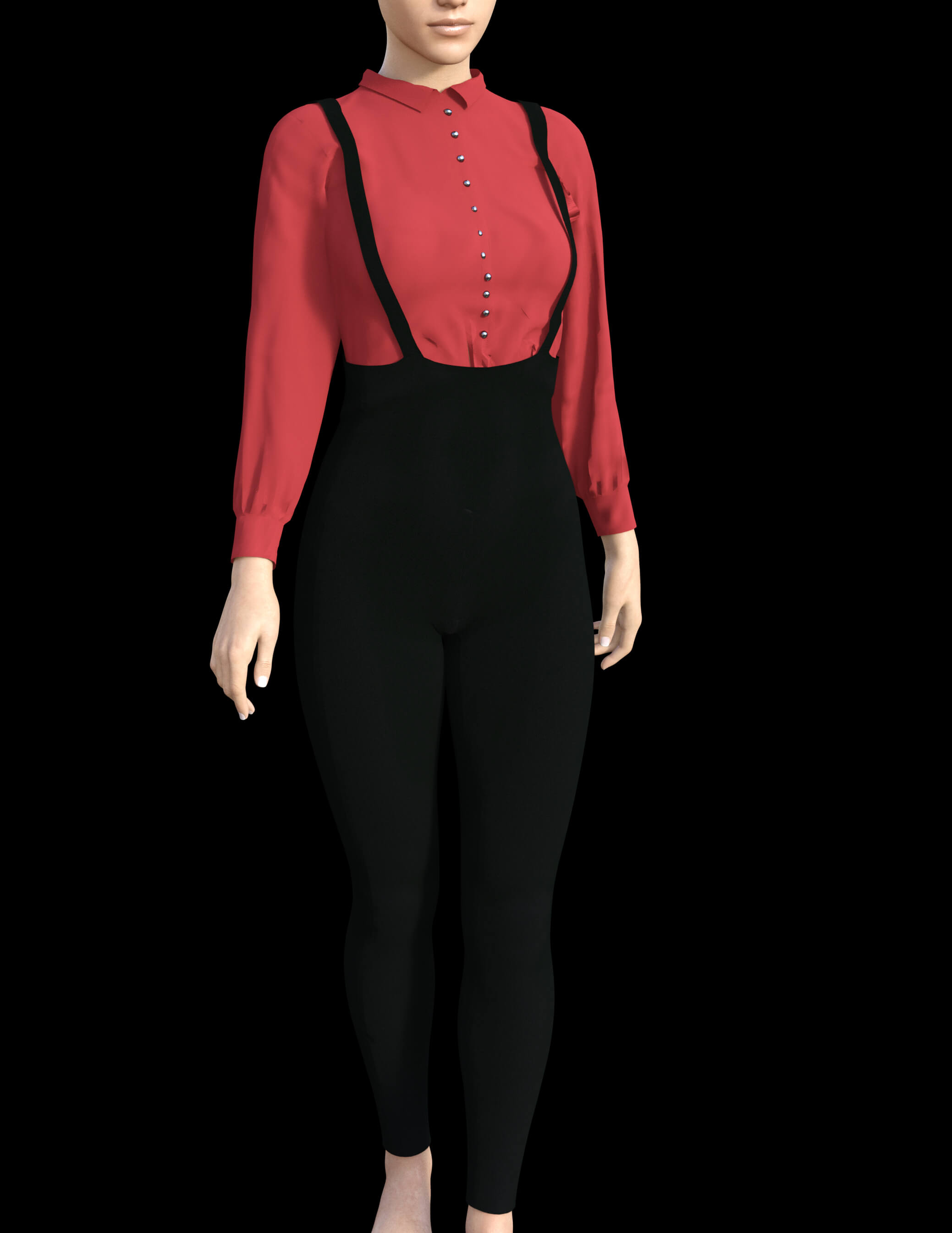 High Waist Pants & Shirt for Genesis 8 Female - Daz Content by RN95