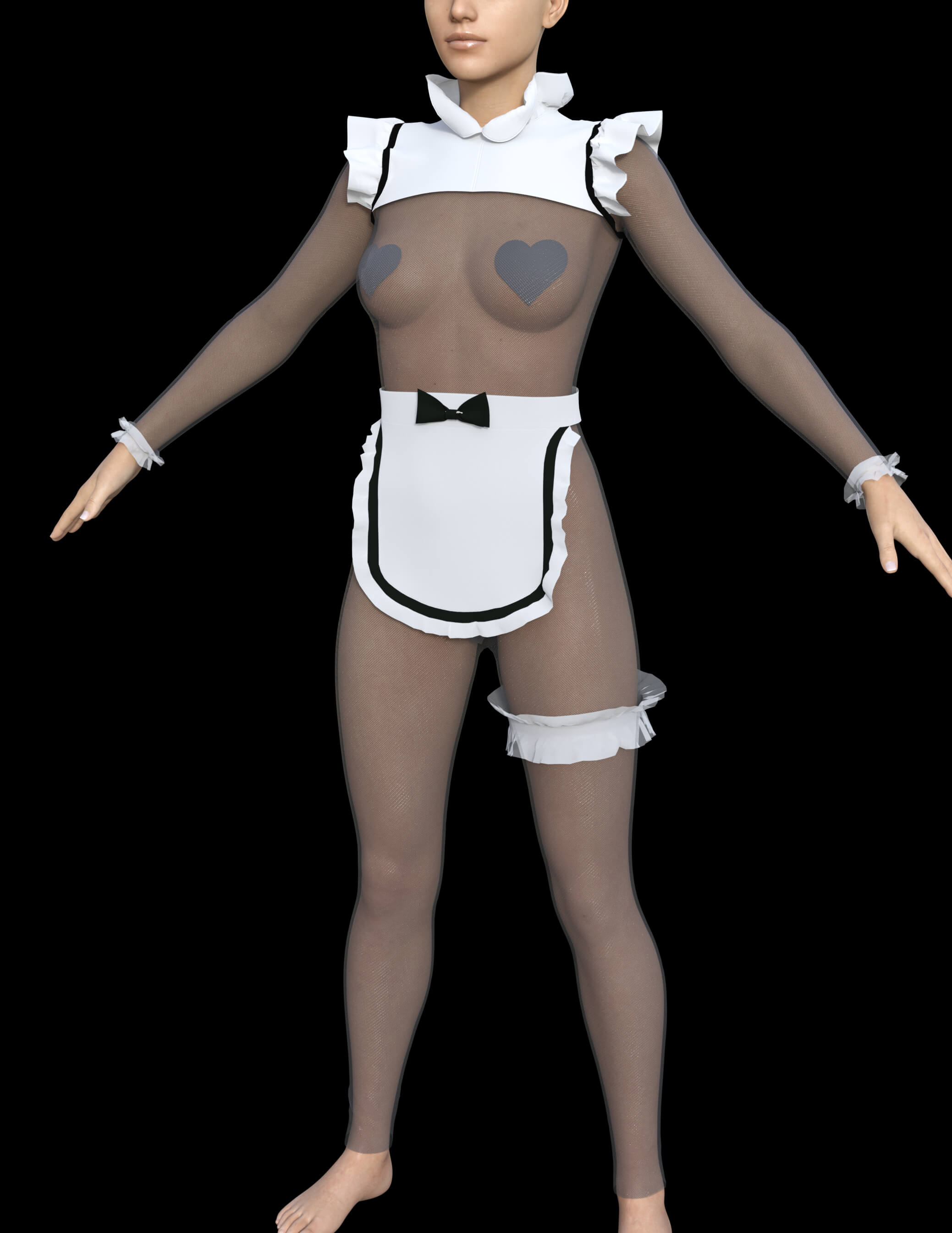 Japanese Maid Uniform for Genesis 8 Female - Daz Content by RN95
