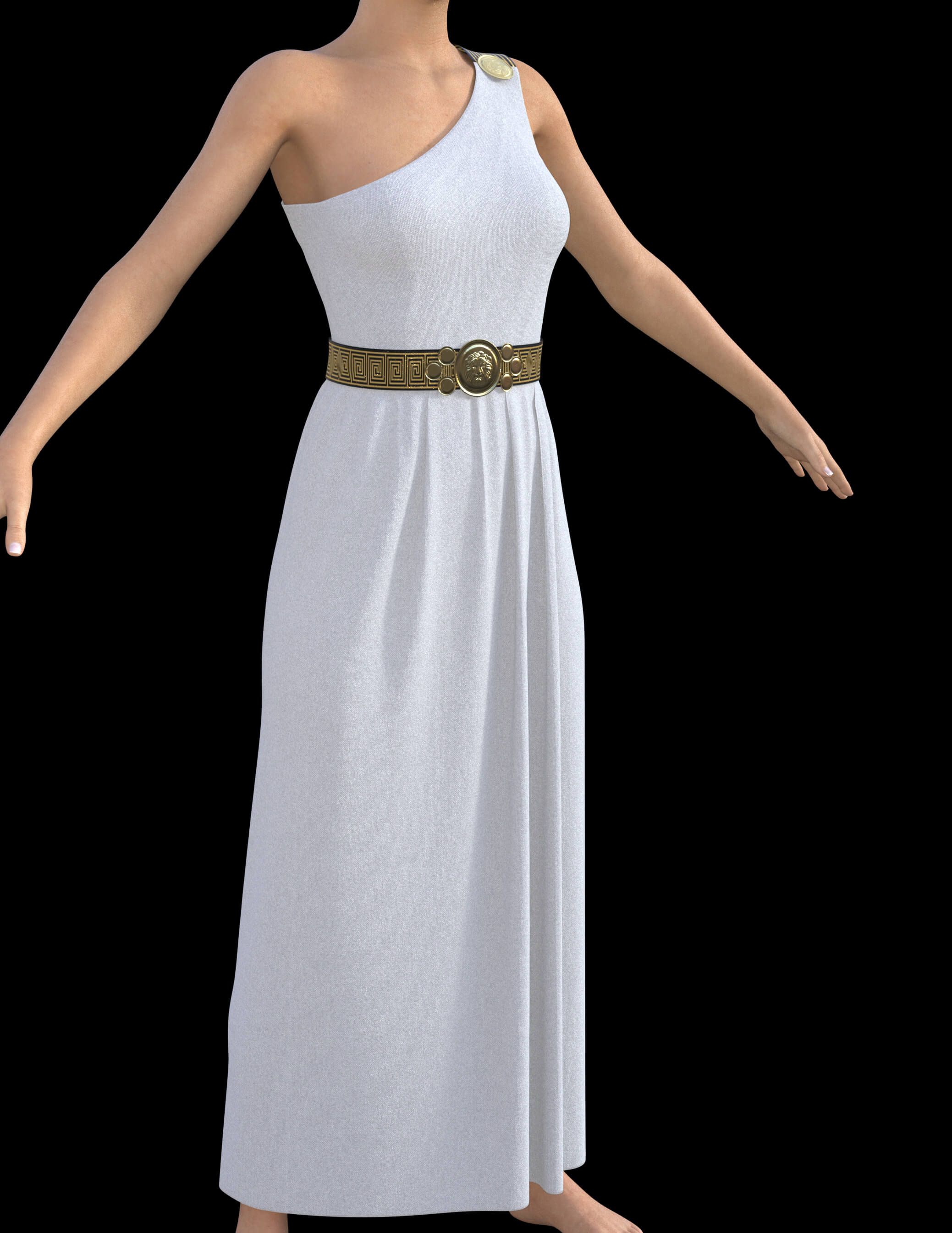 Long Greek Dress for Genesis 8 Female - Daz Content by RN95