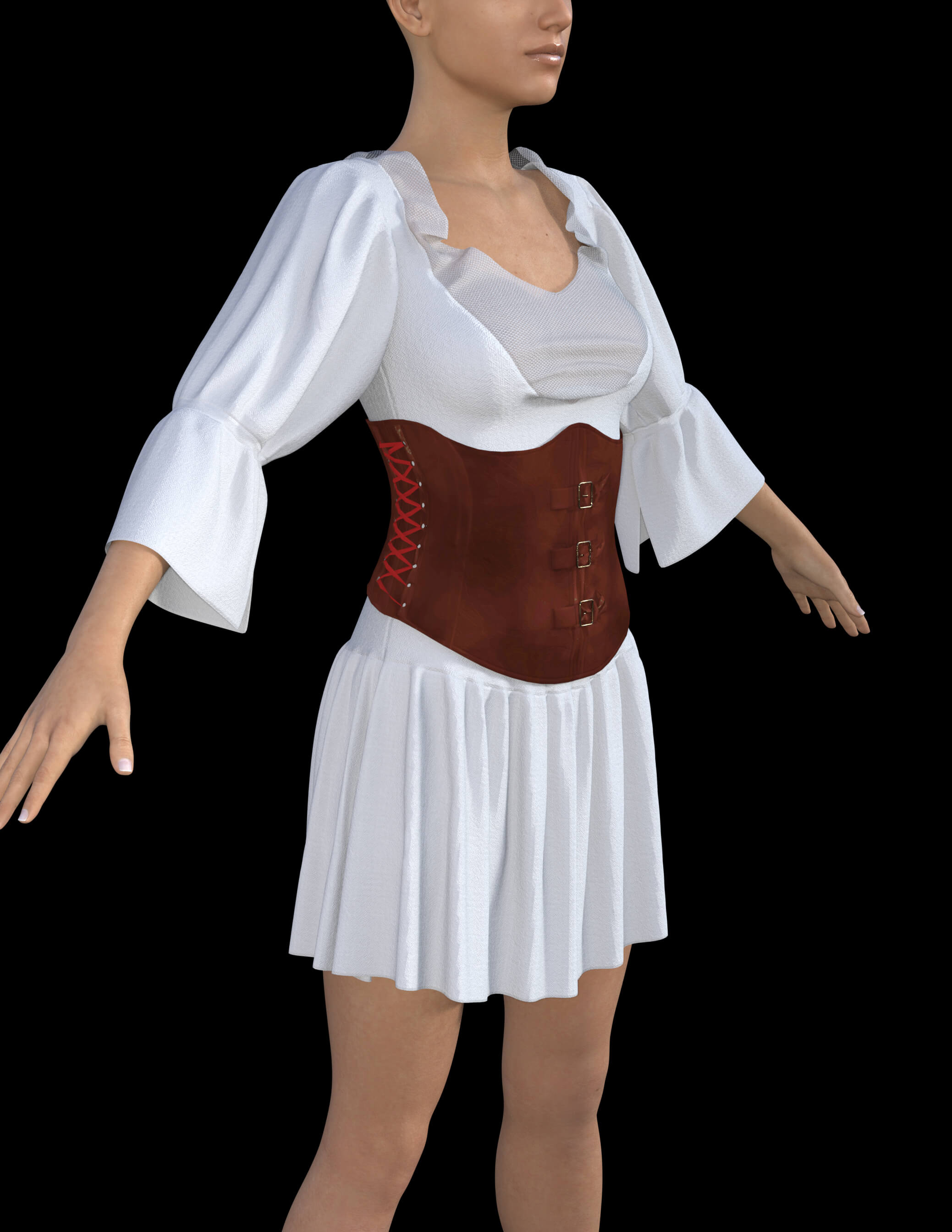 Medieval Peasant Dress for Genesis 8 Female - Daz Content by RN95