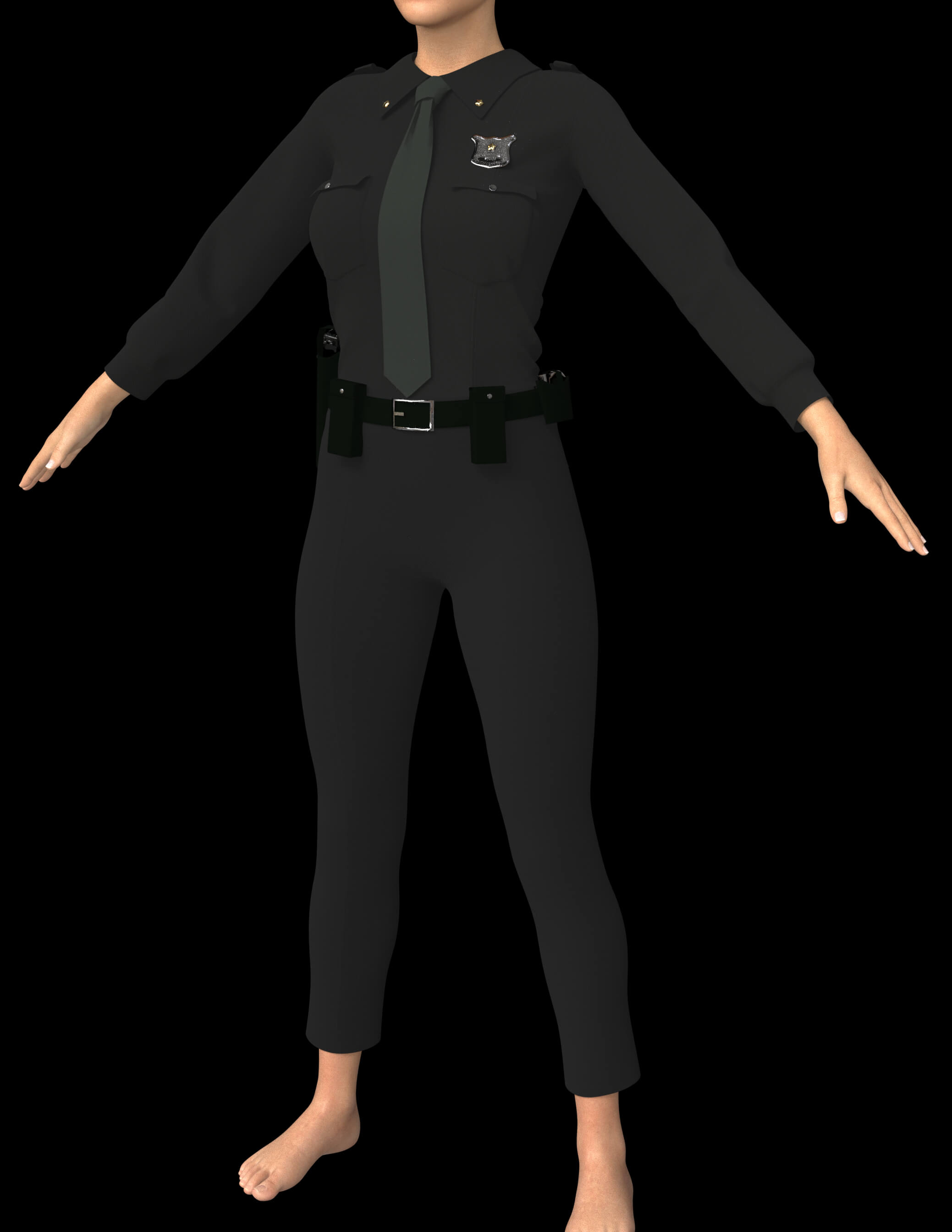 Police Uniform in 6 Colors for Genesis 8 Female - Daz Content by RN95