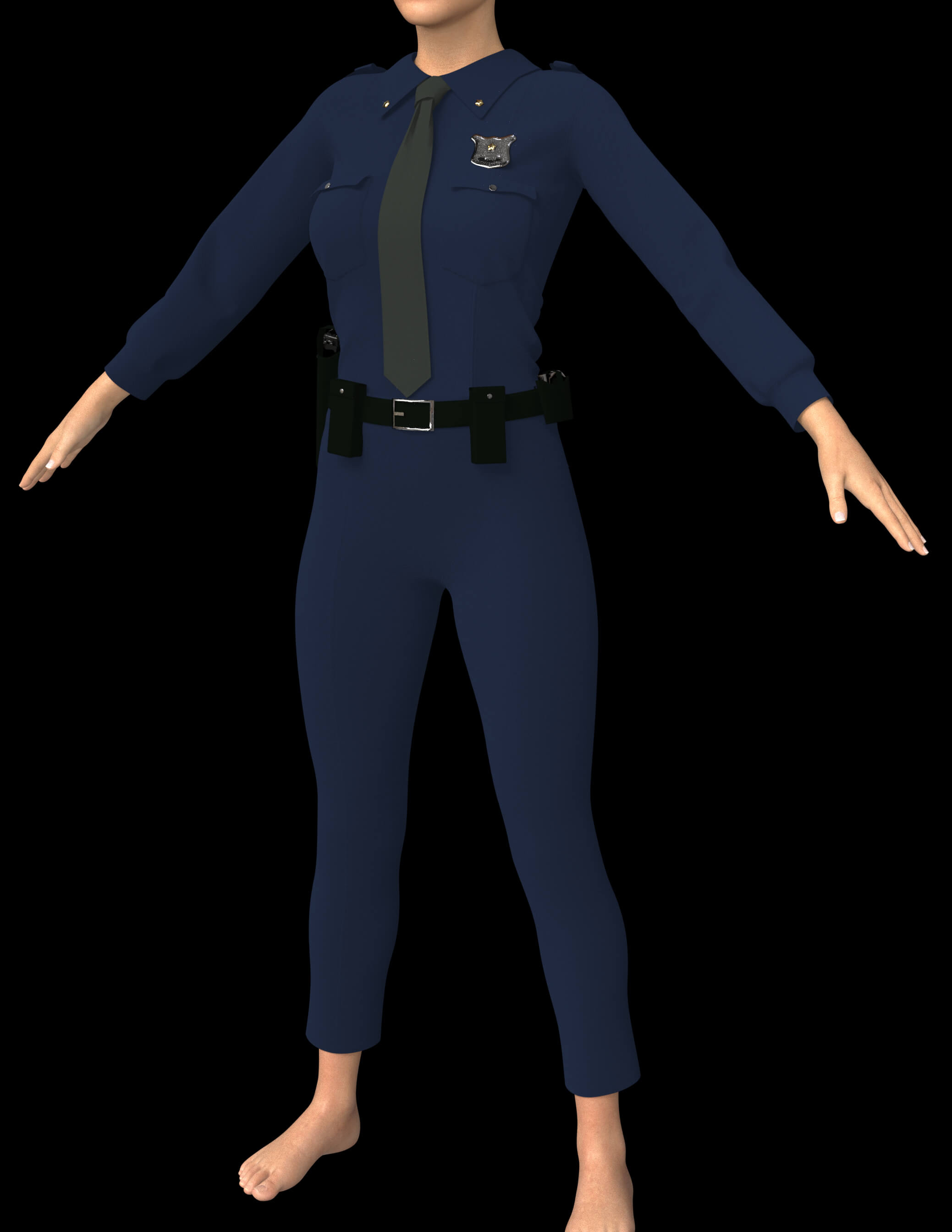 Police Uniform in 6 Colors for Genesis 8 Female - Daz Content by RN95