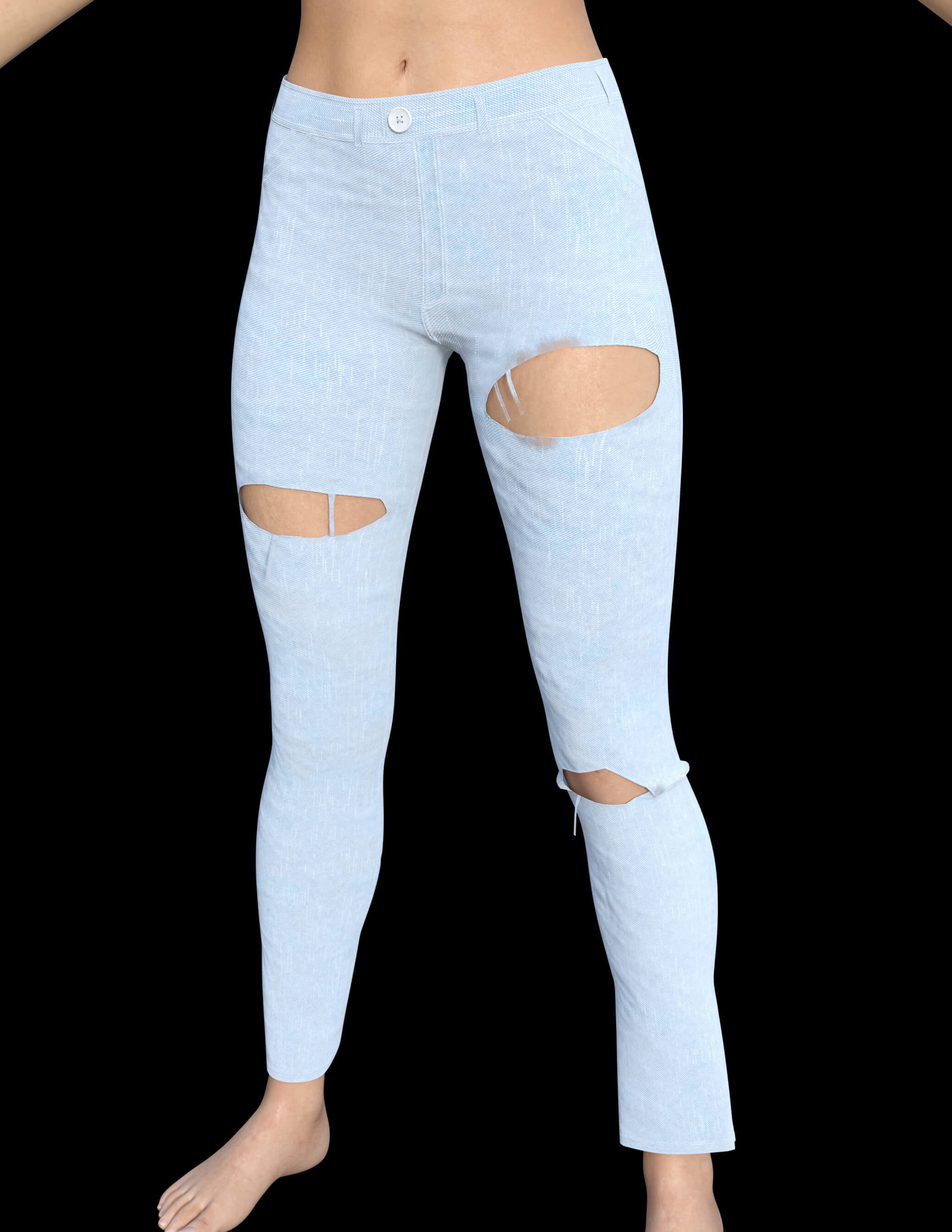 Ripped Jeans in 5 Different Colors for Genesis 8 Female - Daz Content ...