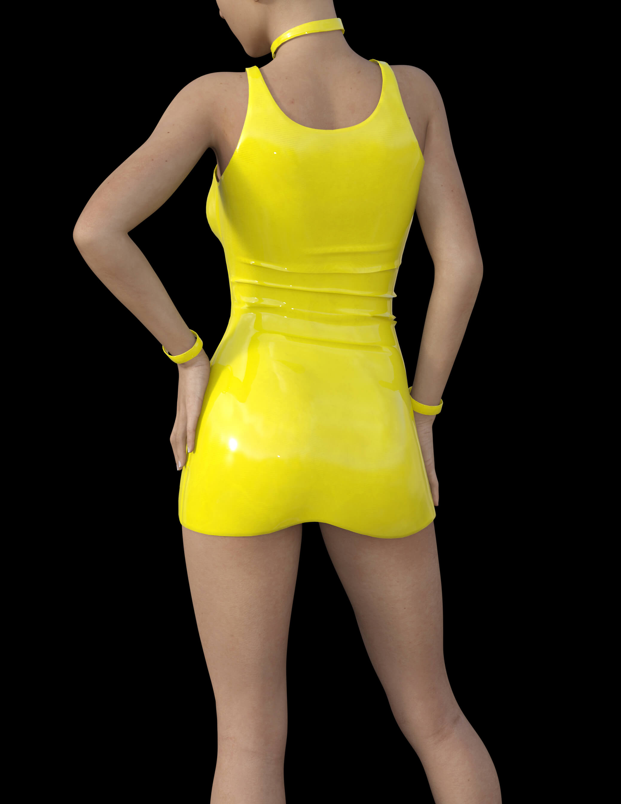 Shiny Short Dress in 10 Colors for Genesis 8 Female - Daz Content by RN95