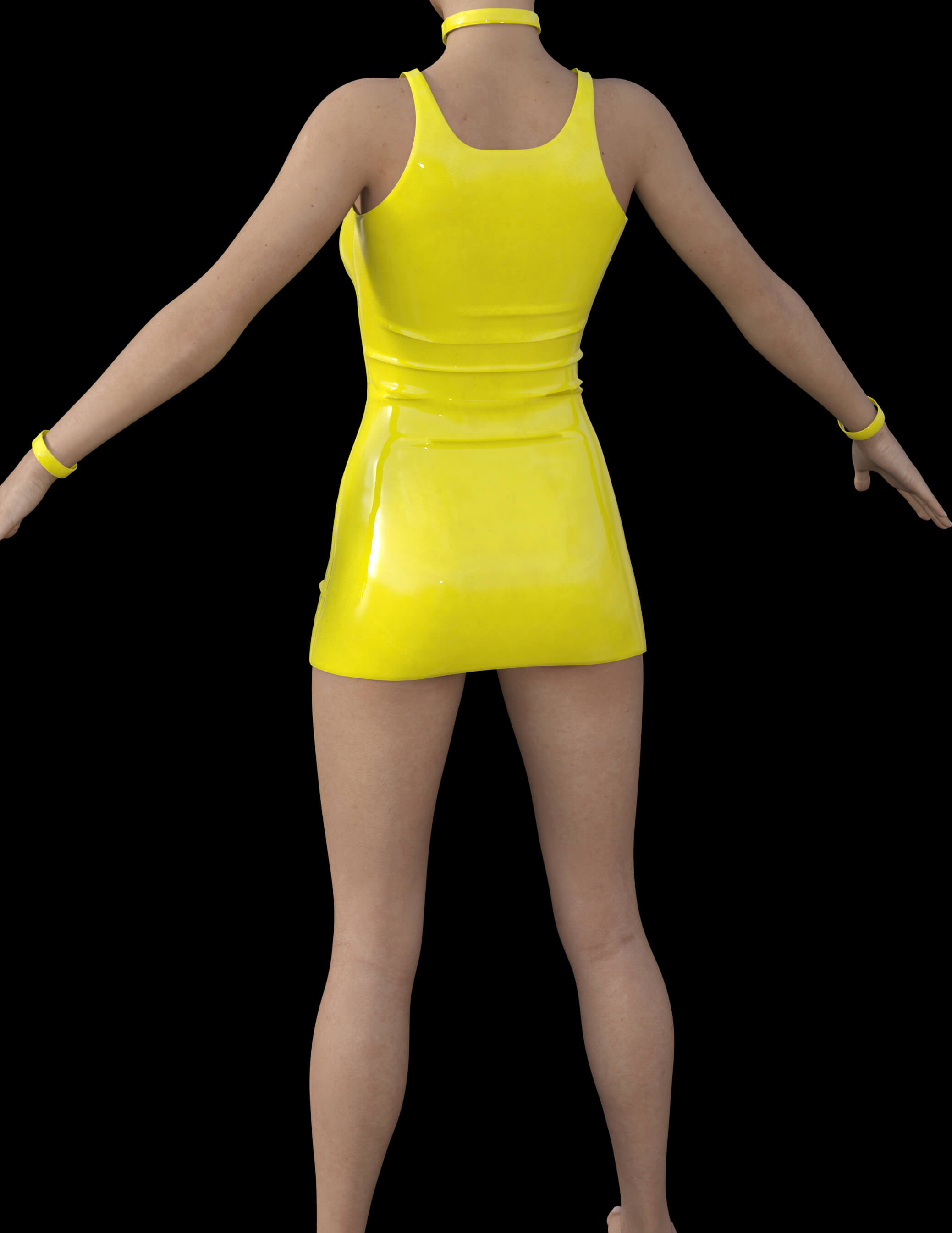 Shiny Short Dress in 10 Colors for Genesis 8 Female - Daz Content by RN95