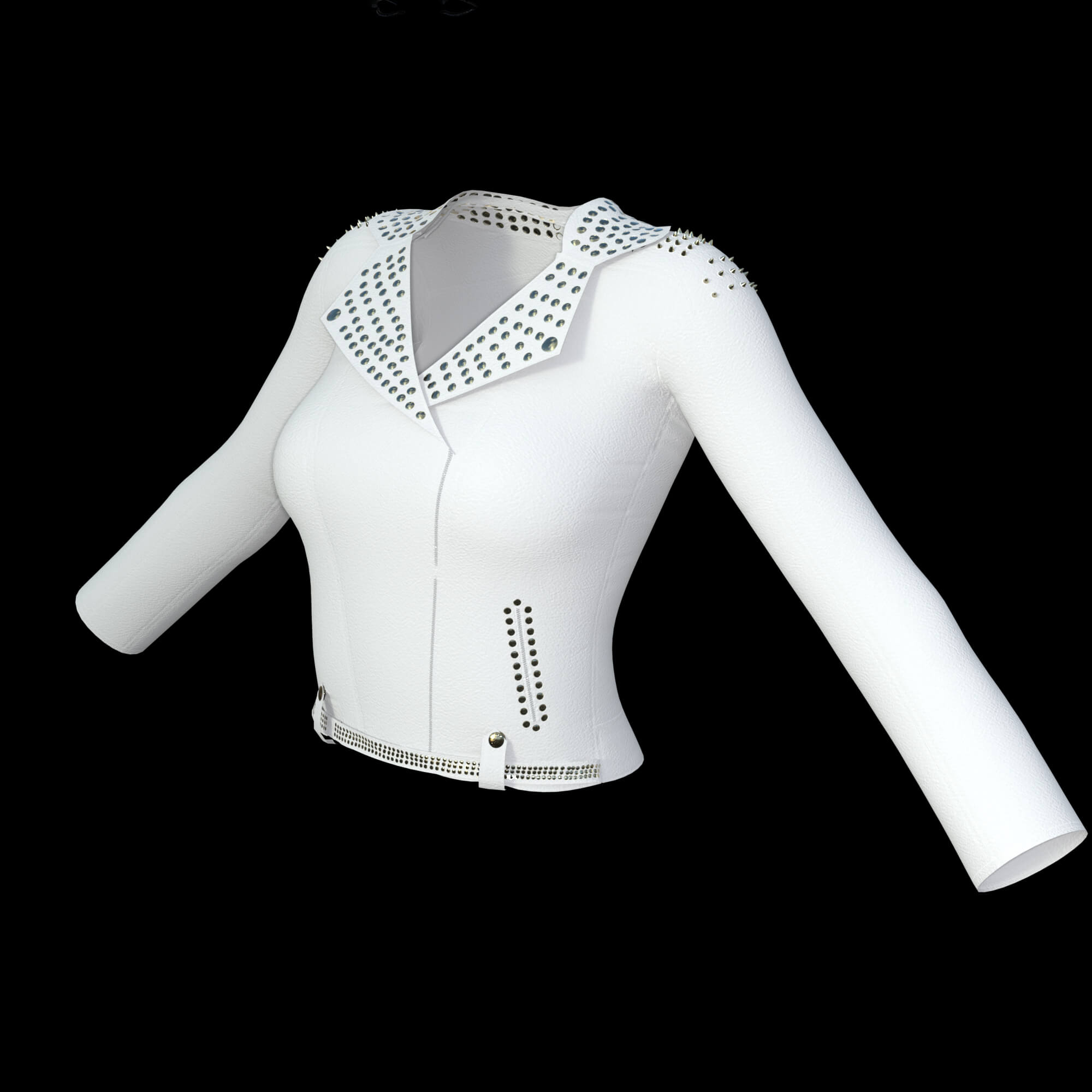 Spikes Leather Jacket for Genesis 8 Female - Daz Content by RN95