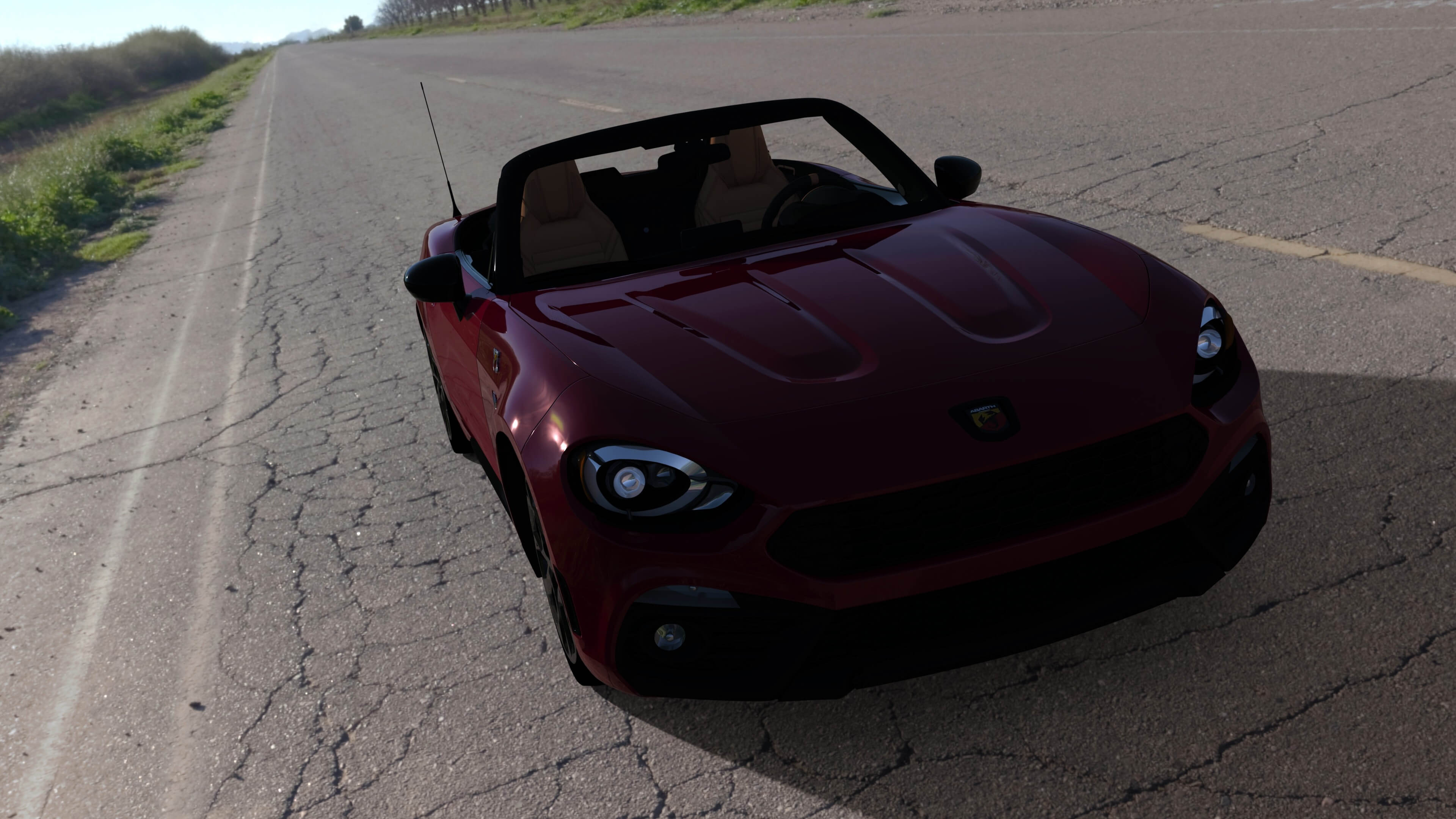 Abarth 128 Spider 3D Render, Digital Art by RNagao89