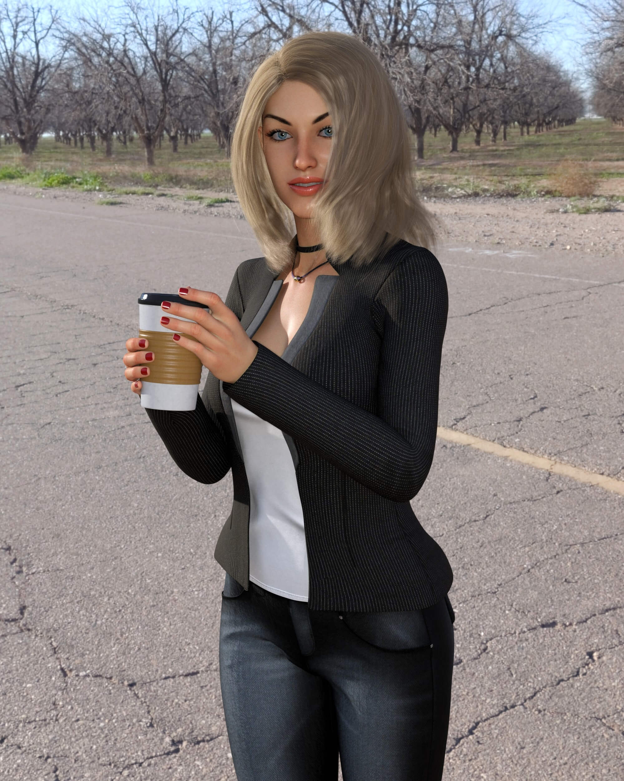 Blake - Coffee Day 3D Render, Digital Art by RNagao89