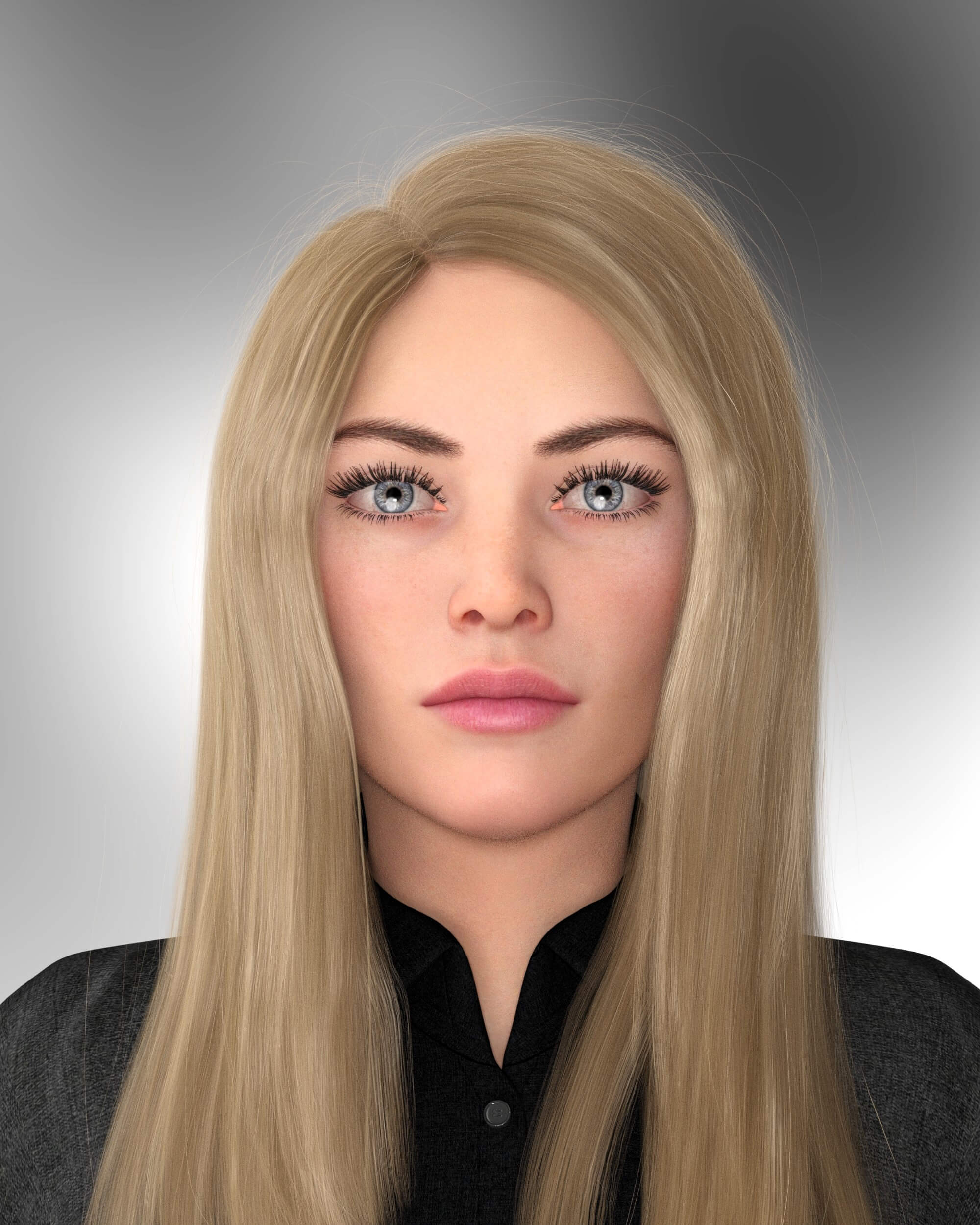 Renee - Young Woman 3D Render, Digital Art by RNagao89