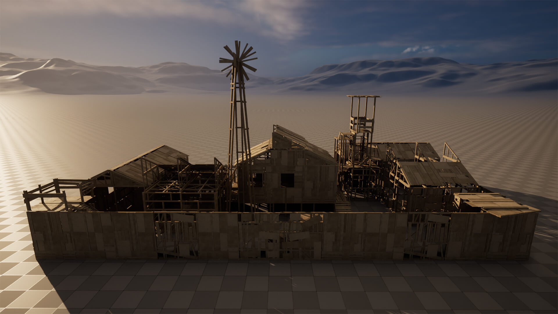 Slums Wood Plank Kit - 3D Model by Roa3d