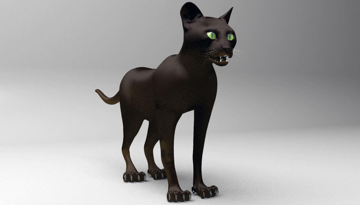 House Cat - 3D Model by RobertModels