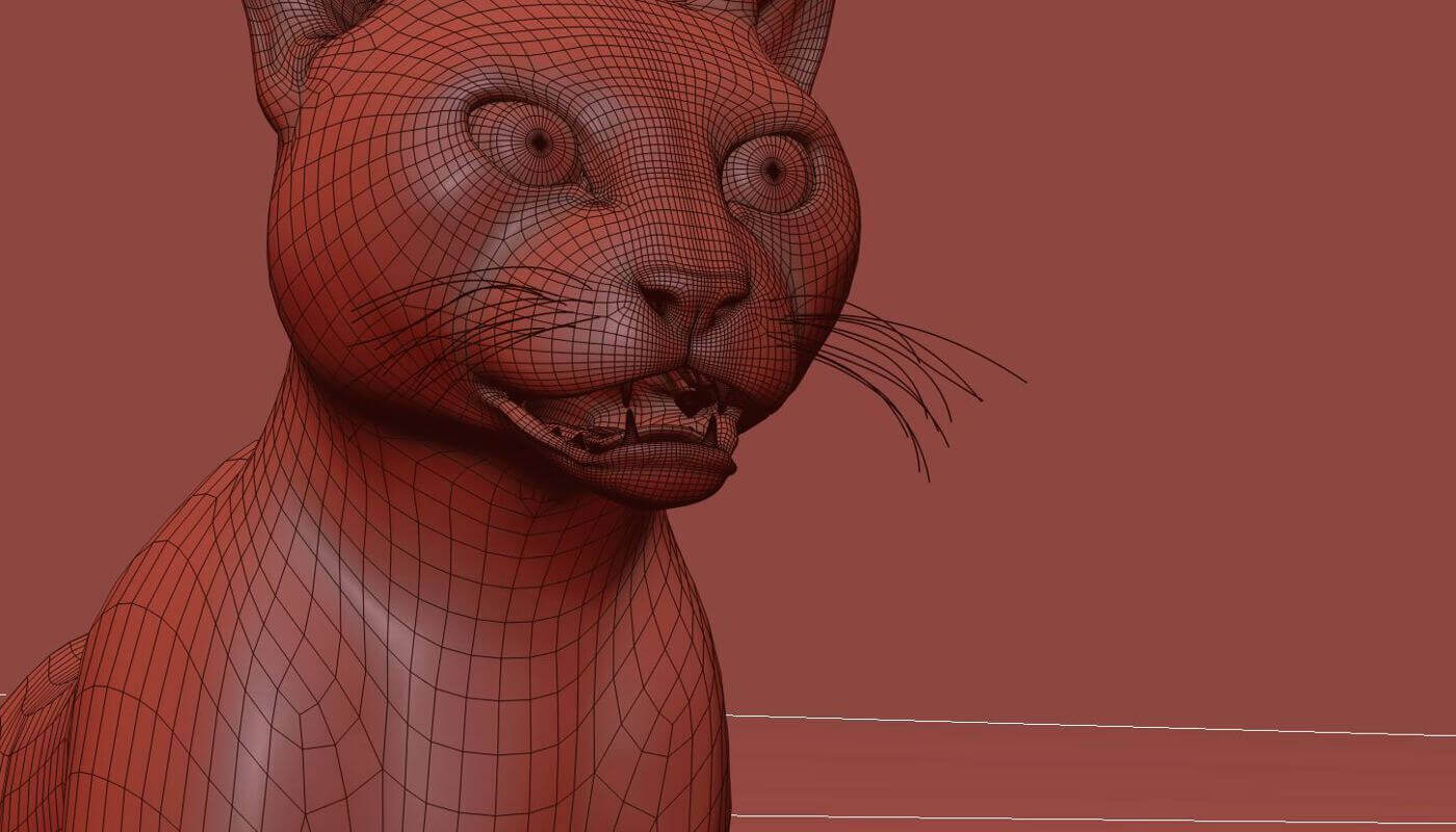 House Cat - 3D Model by RobertModels