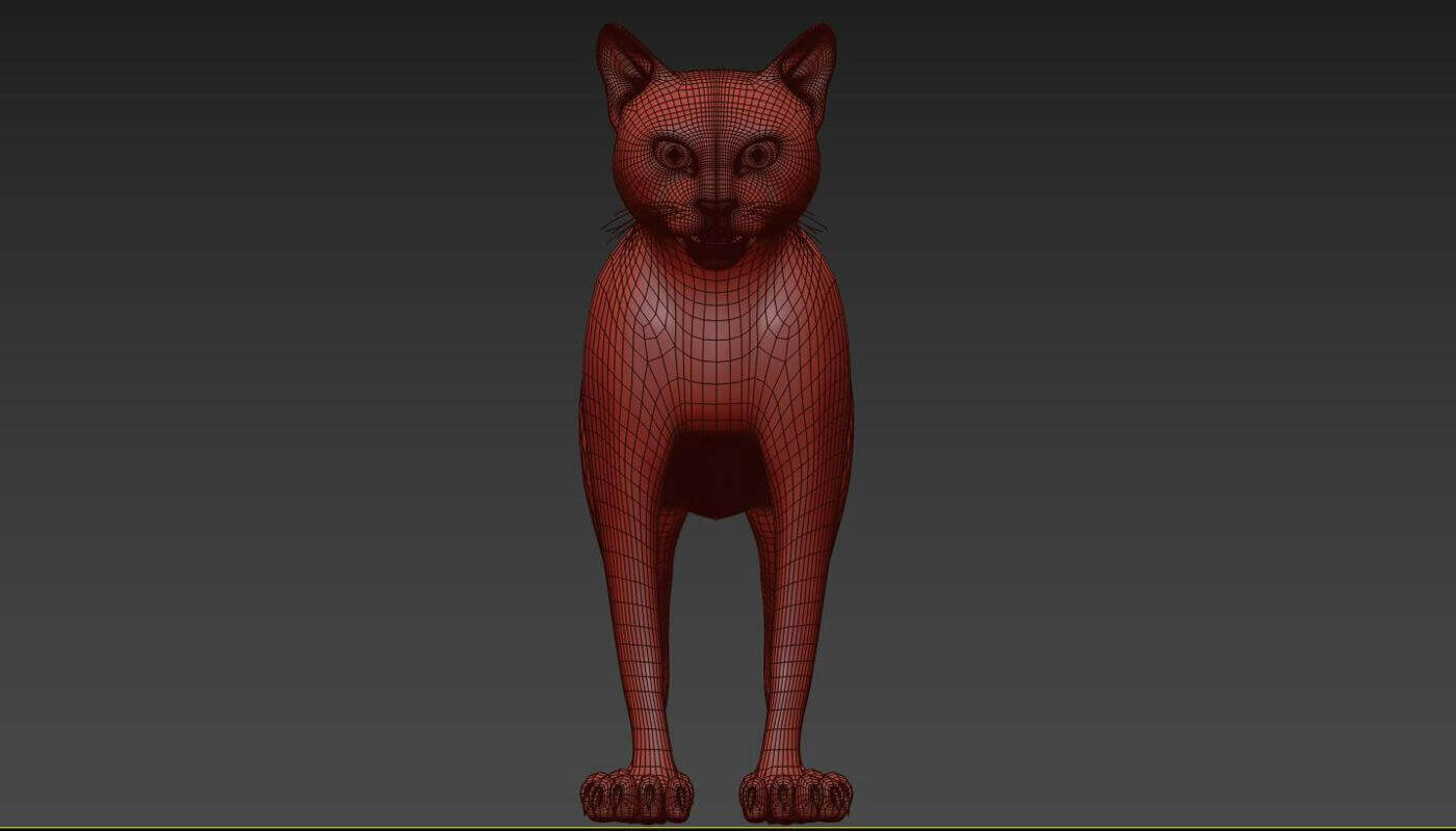 House Cat - 3D Model by RobertModels