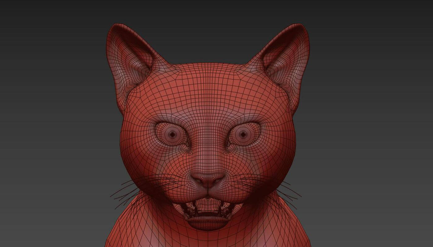 House Cat - 3D Model by RobertModels
