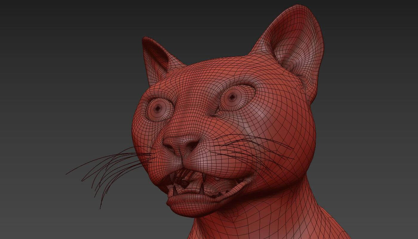 House Cat - 3D Model by RobertModels