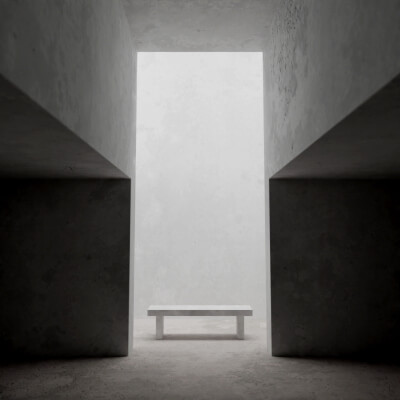 Industrial Room with Concrete Bench Scene - 3D Model by robertrestupambudi