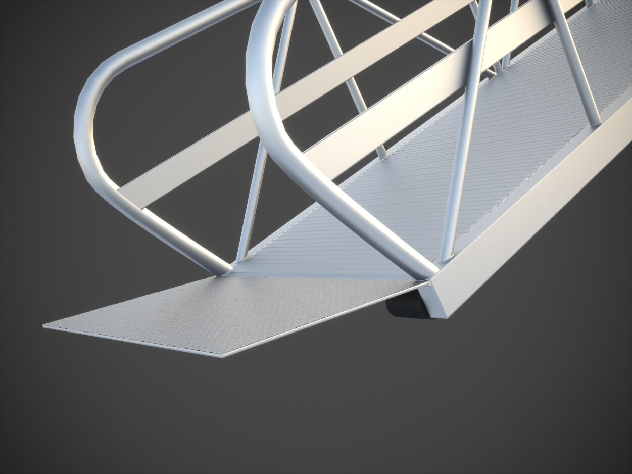 Gangway or Ramp for Docks and Marinas 3D Model by RobH2