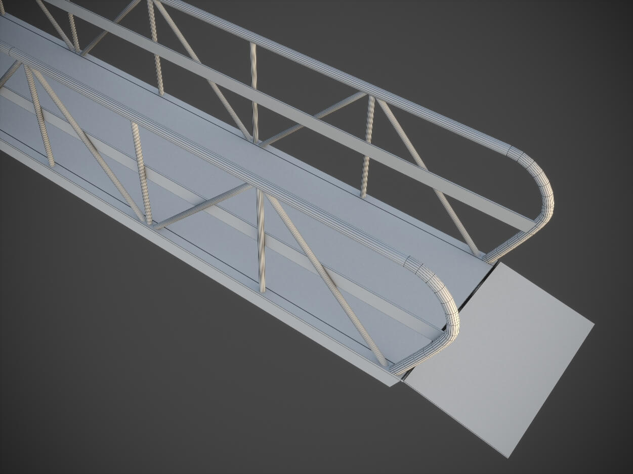 Gangway or Ramp for Docks and Marinas 3D Model by RobH2