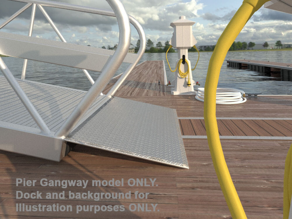 Gangway or Ramp for Docks and Marinas 3D Model by RobH2