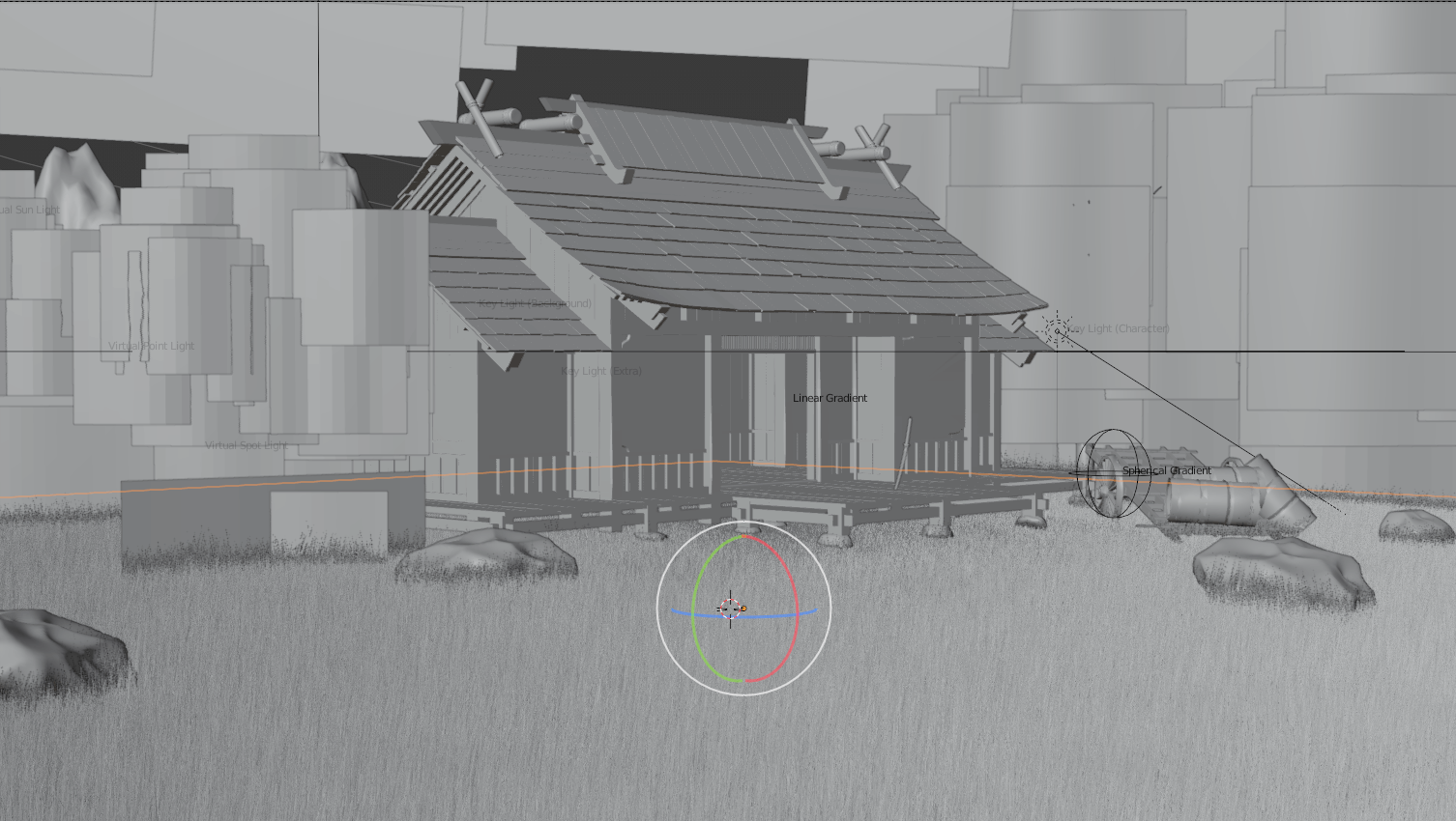 Japan House 3D Render, Digital Art by Rodion0202