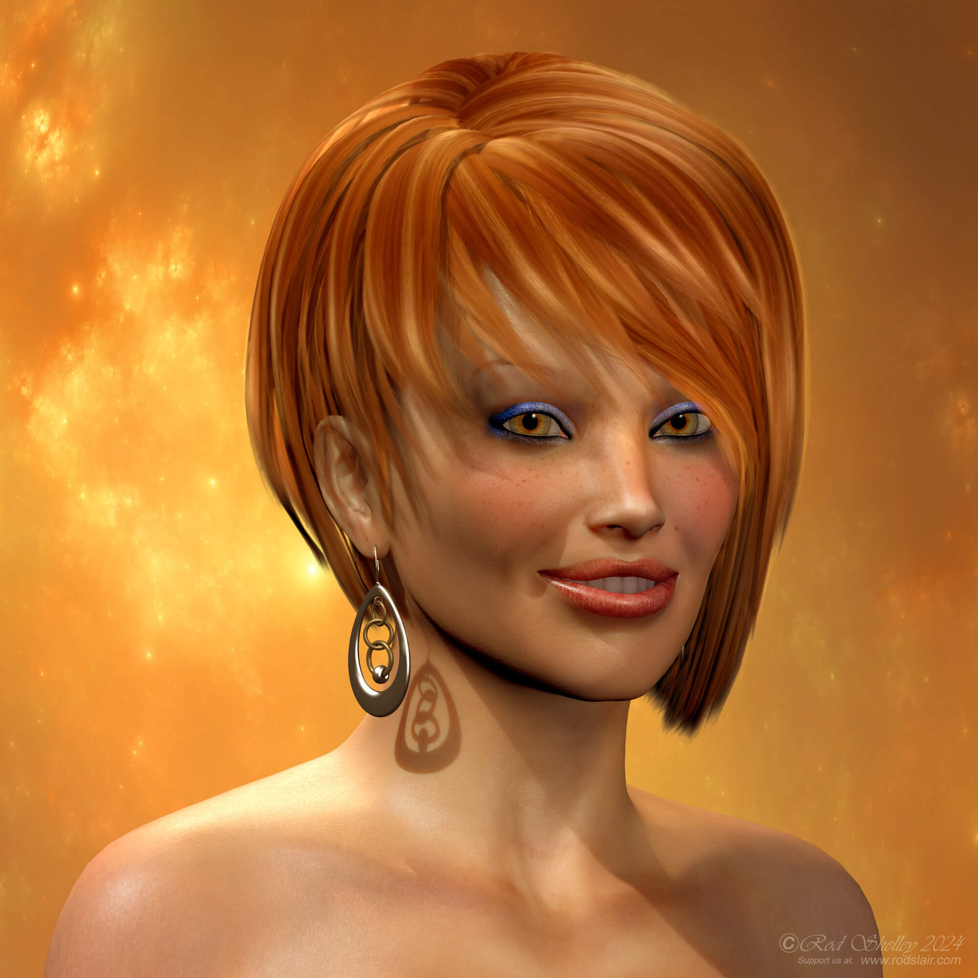 Arachne Portrait 3D Render, Digital Art by RodS