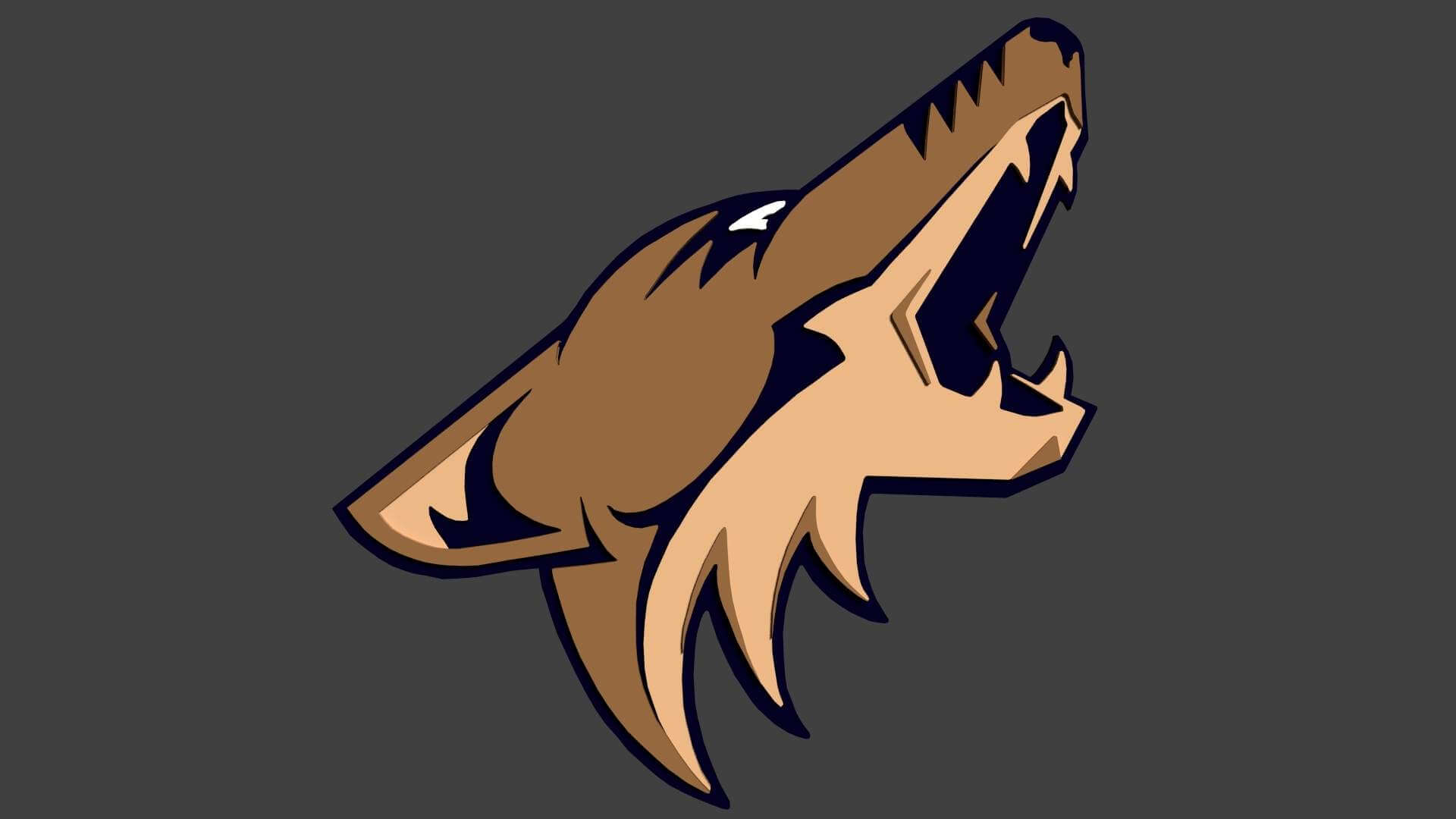 Coyotes Logo Black