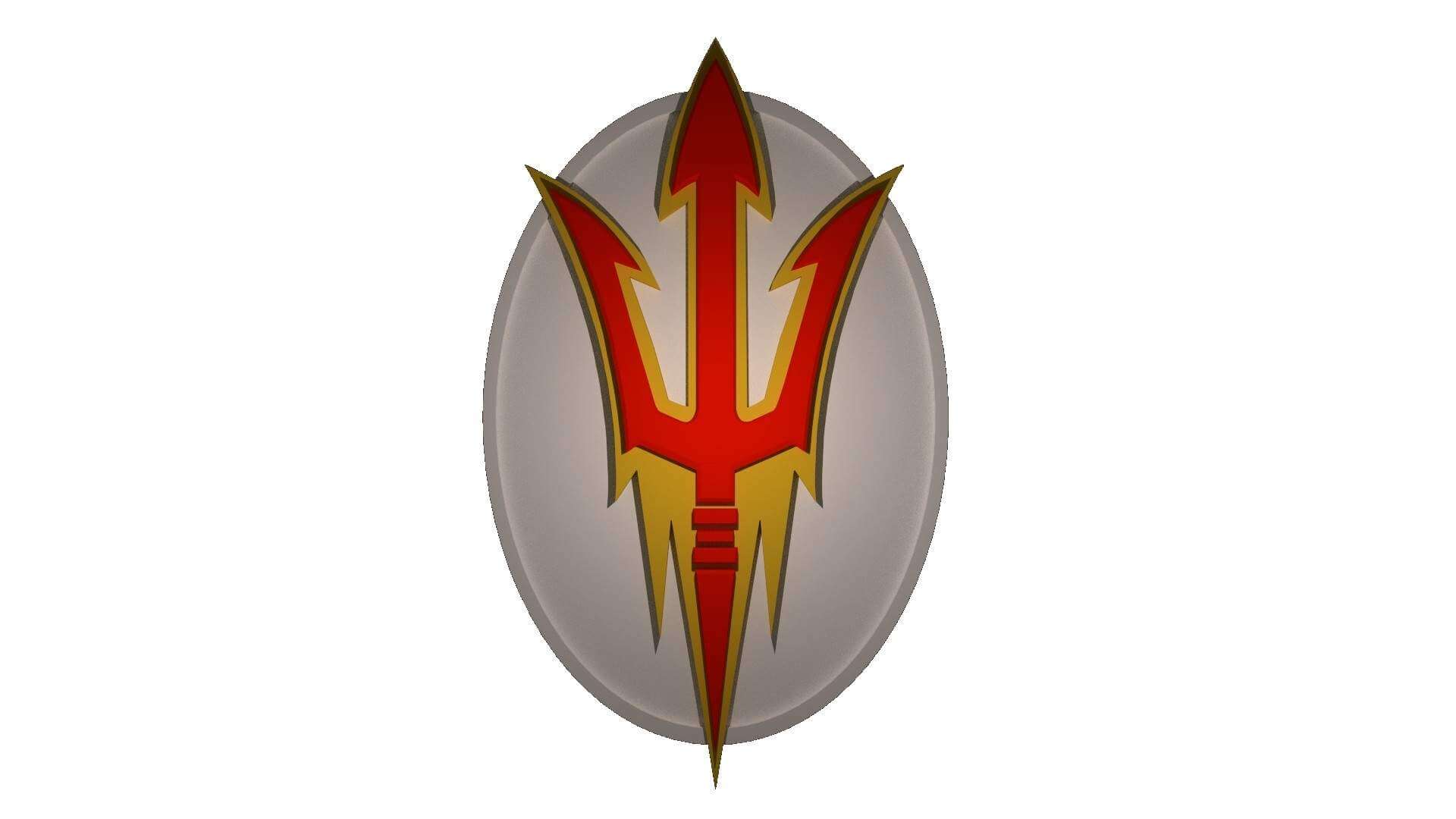 Arizona Sun Devils Oval Logo - 3D Model by RogerDS