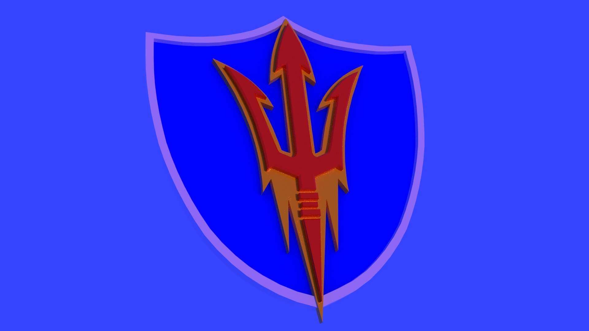 Arizona Sun Devils Shield logo - 3D Model by RogerDS