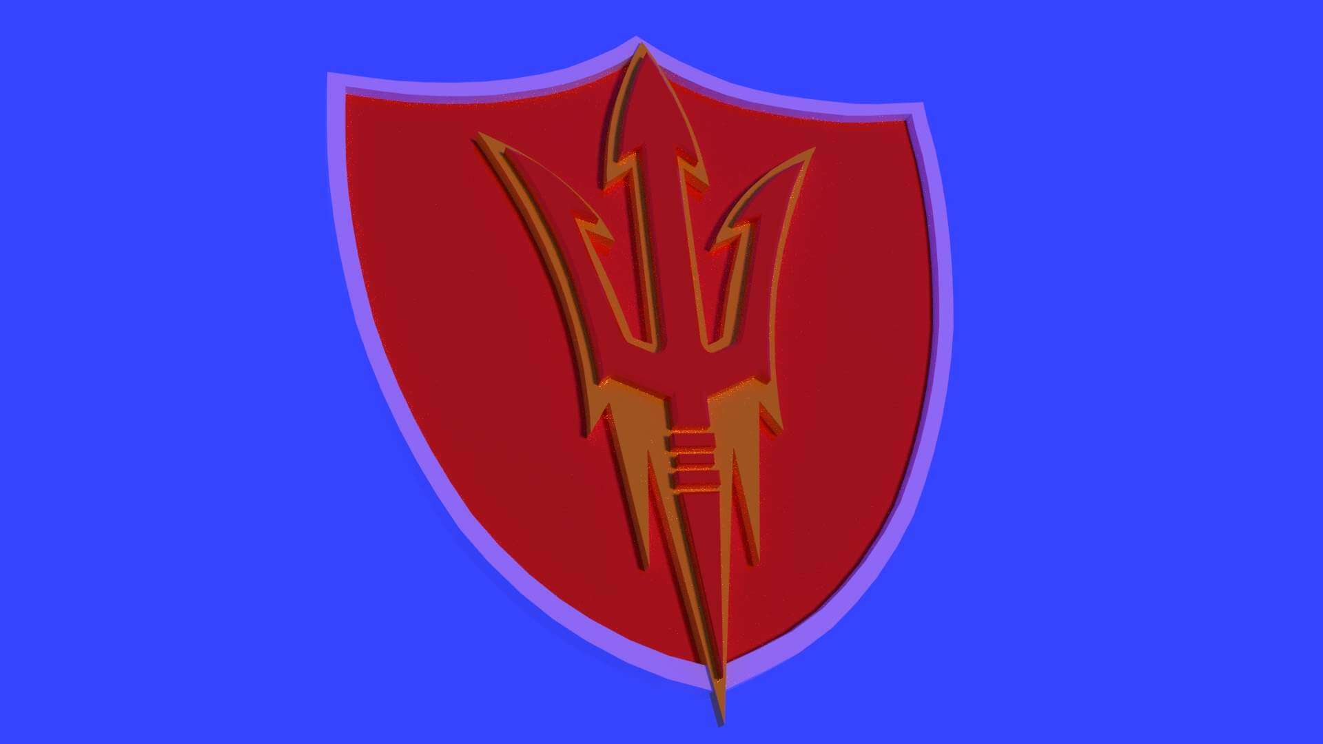 Arizona Sun Devils Shield logo - 3D Model by RogerDS