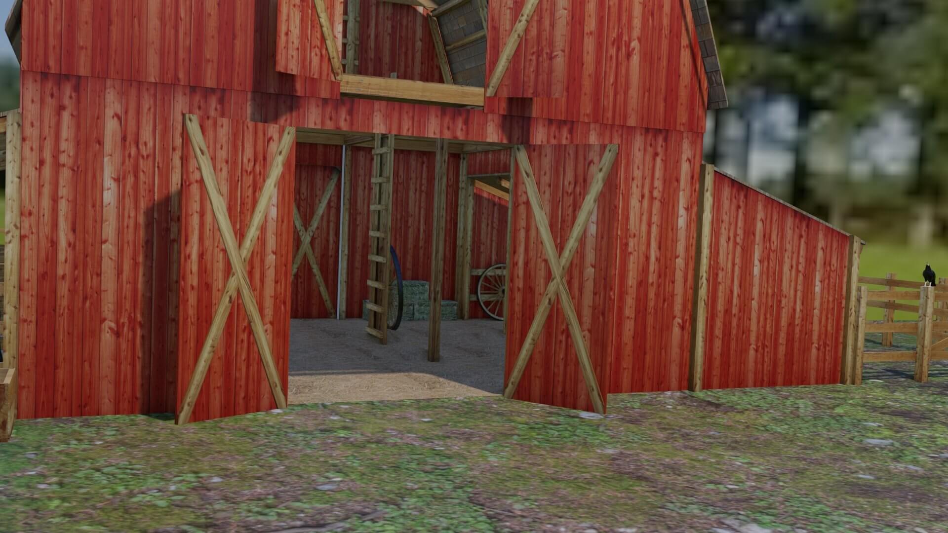 Barn - 3D Model by RogerDS