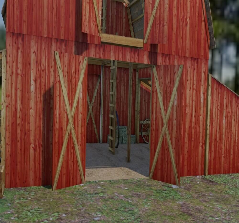 Barn - 3D Model by RogerDS