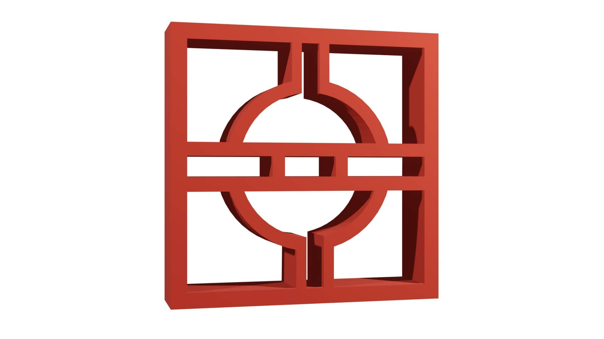 Brick Jaali Arch Over - 3D Model by RogerDS