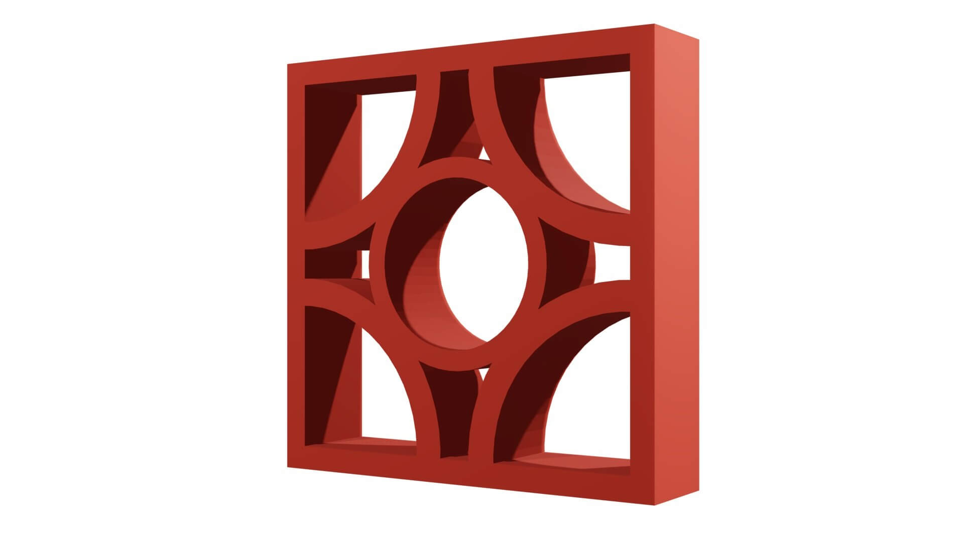 Brick Jaali Block Design Square - 3D Model by RogerDS