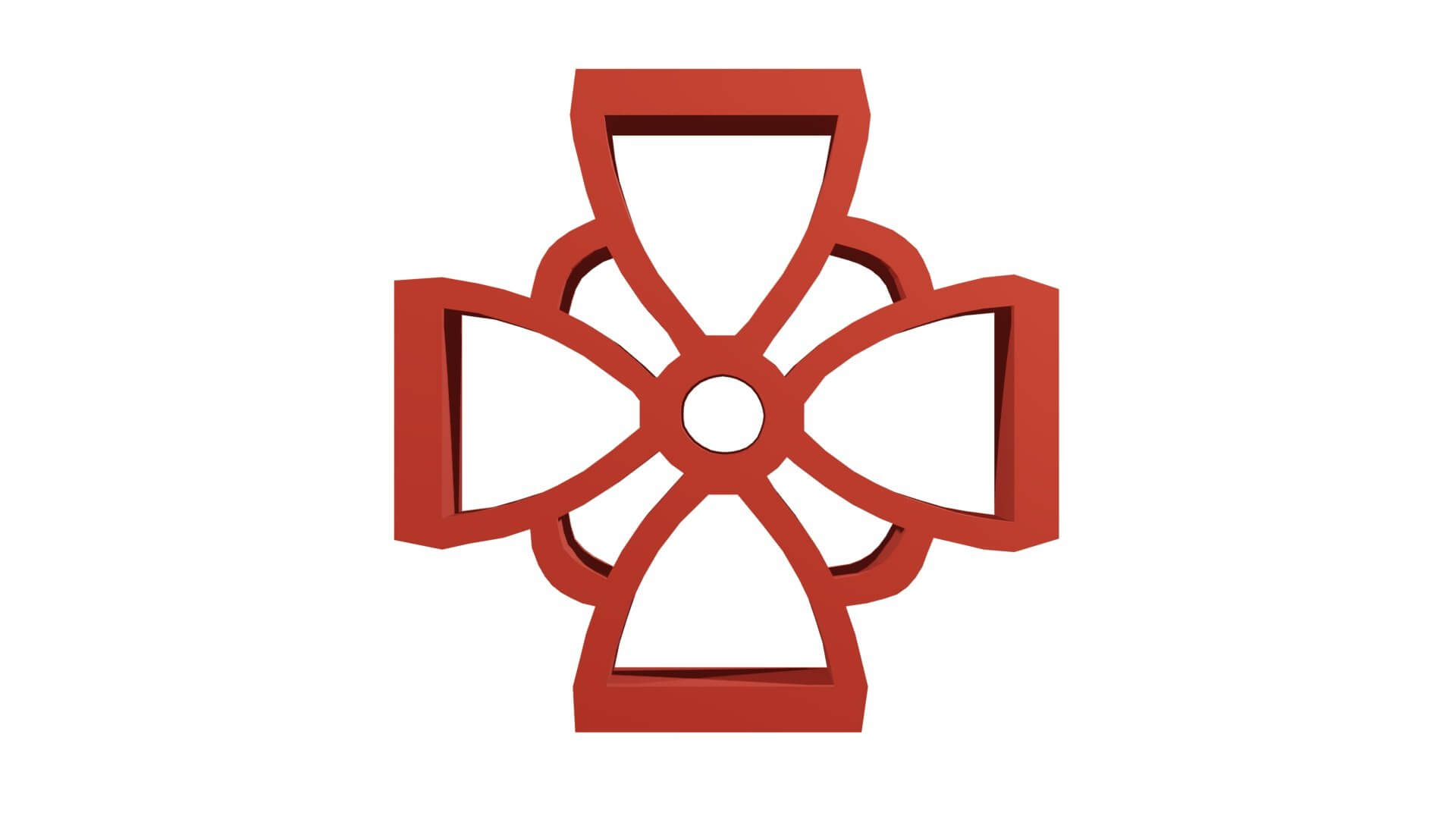 Brick Jaali Flower Open Design - 3D Model by RogerDS