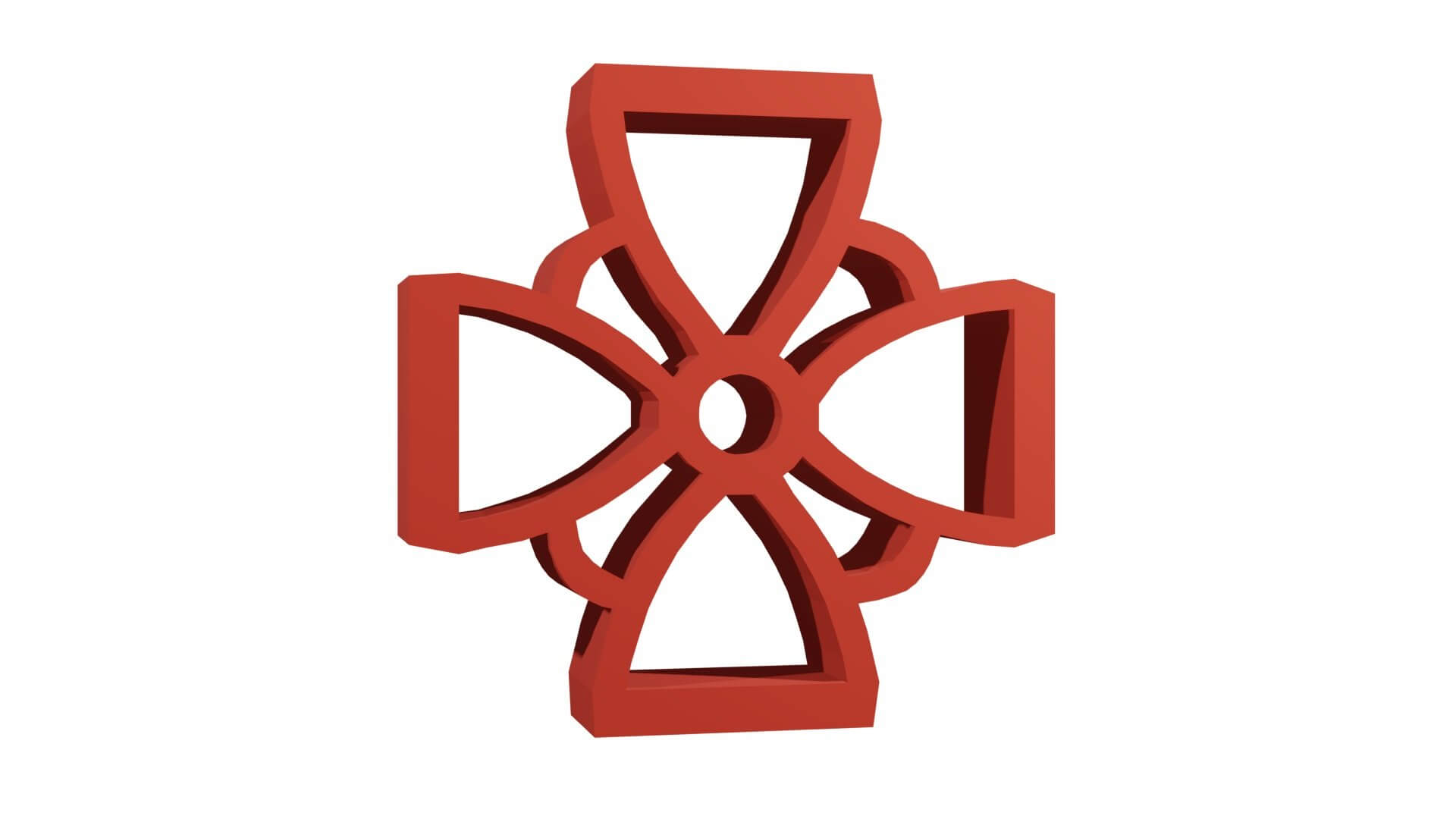 Brick Jaali Flower Open Design - 3D Model by RogerDS