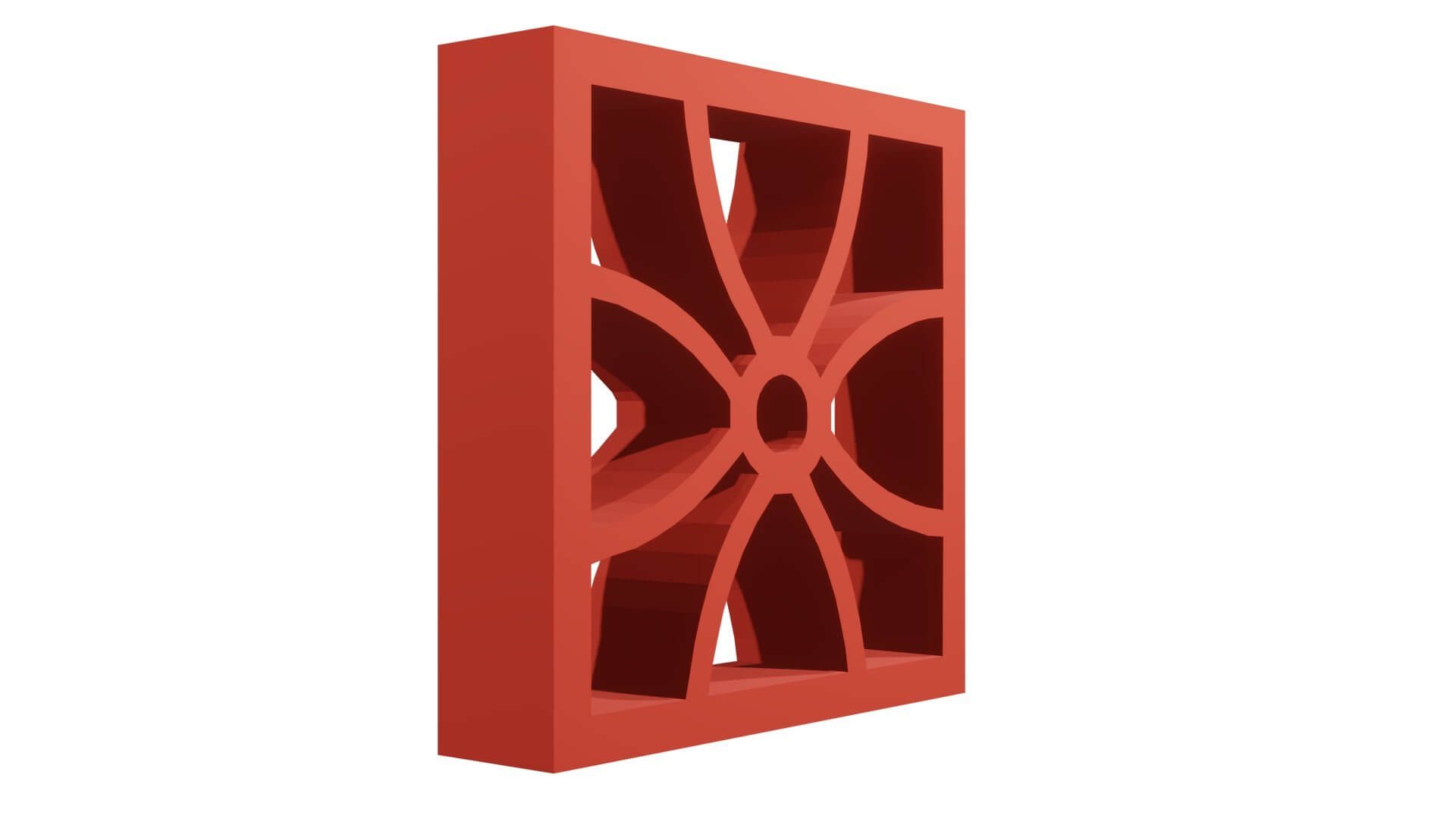 Brick Jaali Flower - 3D Model by RogerDS